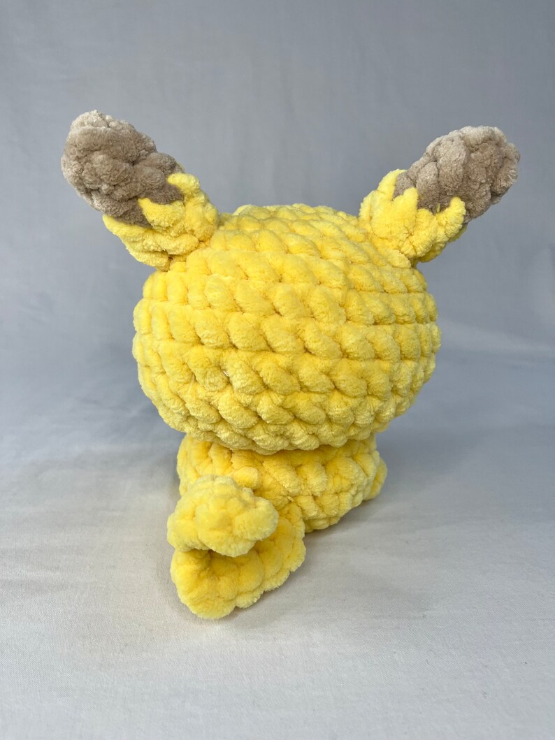 Crochet Chibi Pika Plushie Amigurumi Adorable Stuffed Animal - Etsy