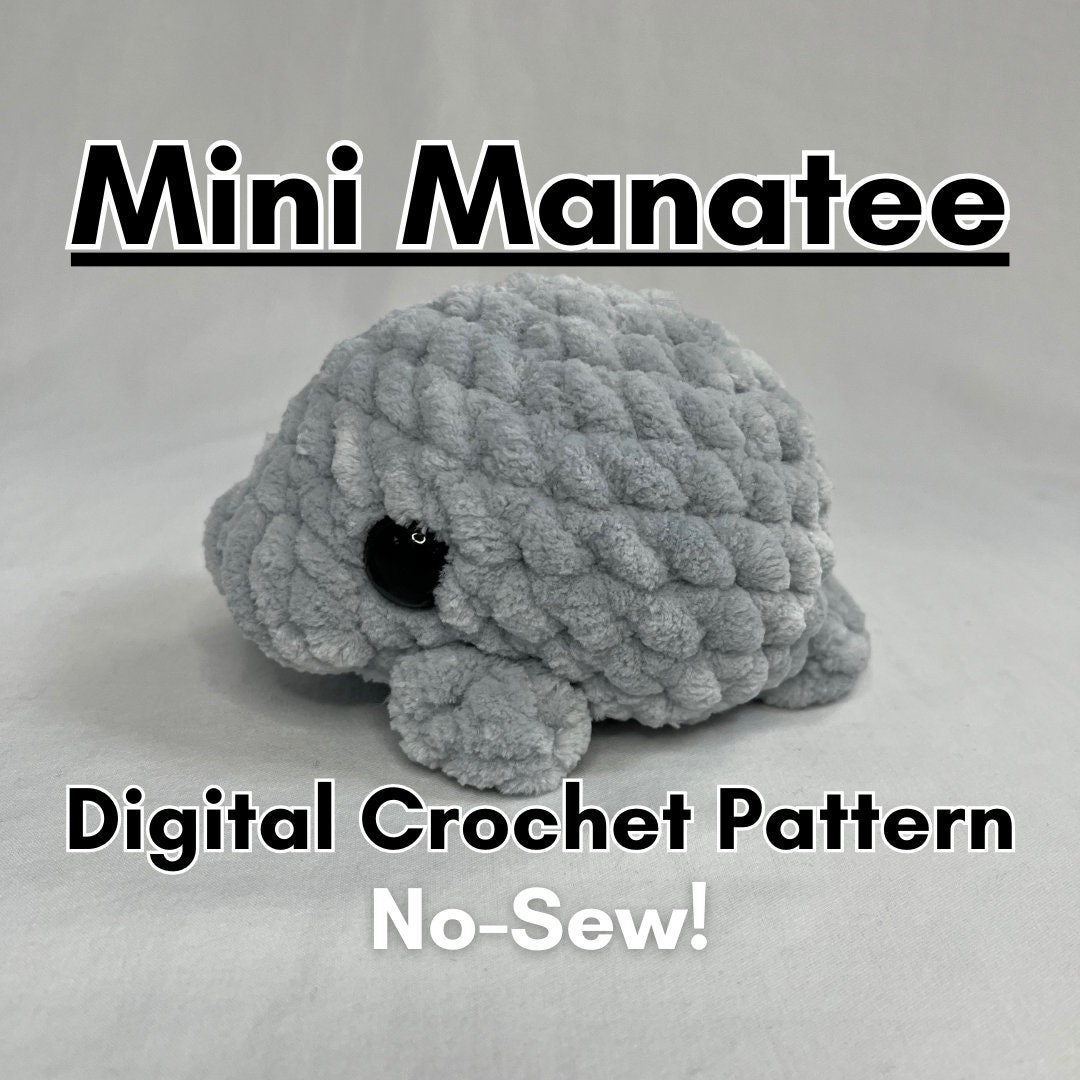 No-sew Manatee PDF CROCHET PATTERN, Amigurumi Adorable, Quick Makes ...