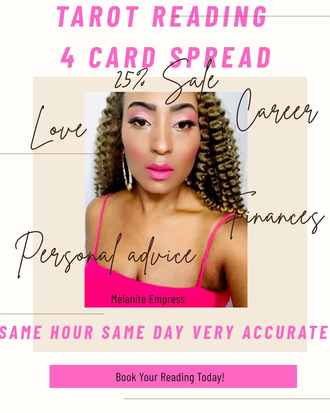 4 Card Spread Tarot Reading - Etsy