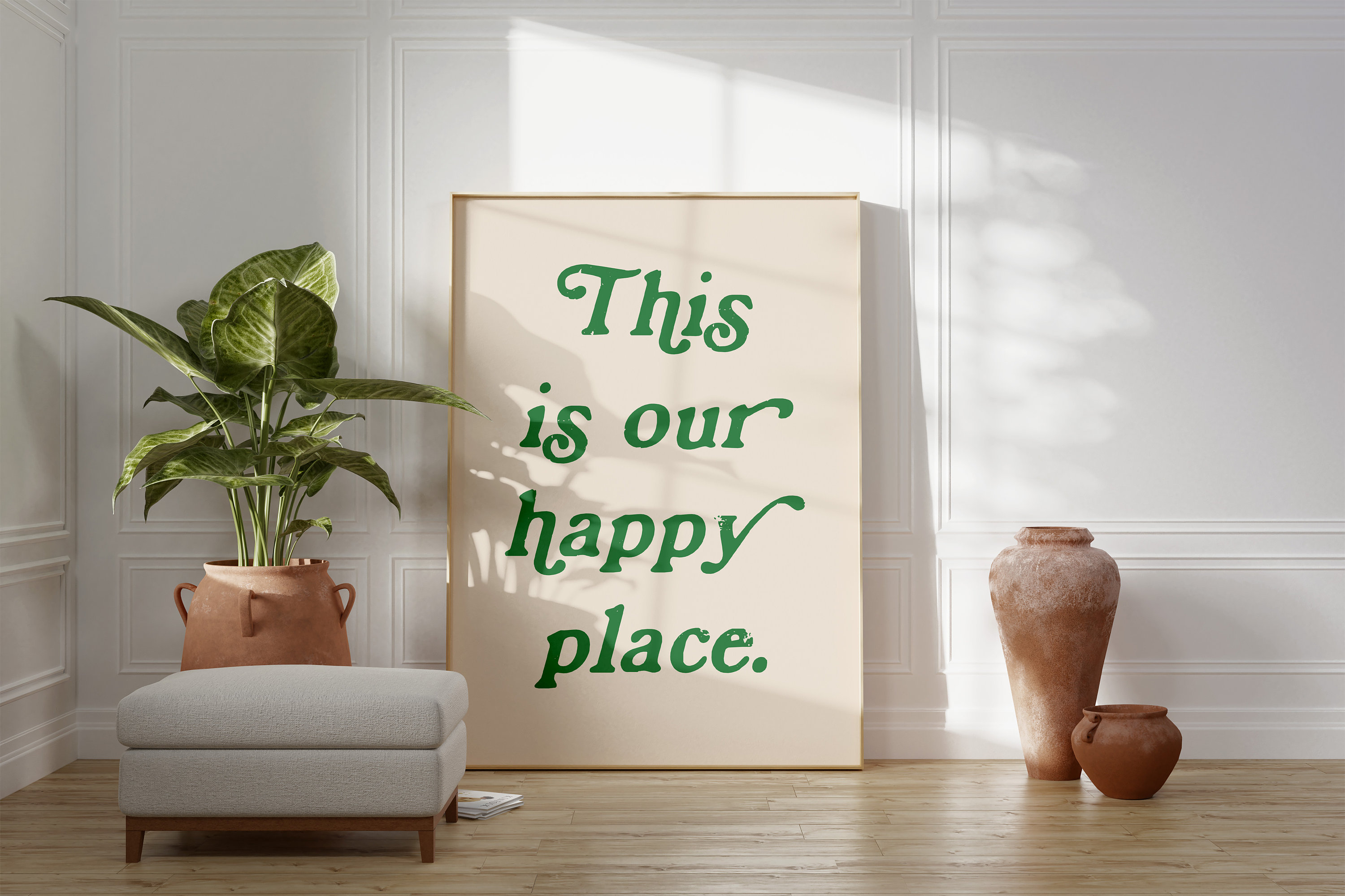 This is Our Happy Place Poster, Quote Prints, Our Happy Place Wall Art ...