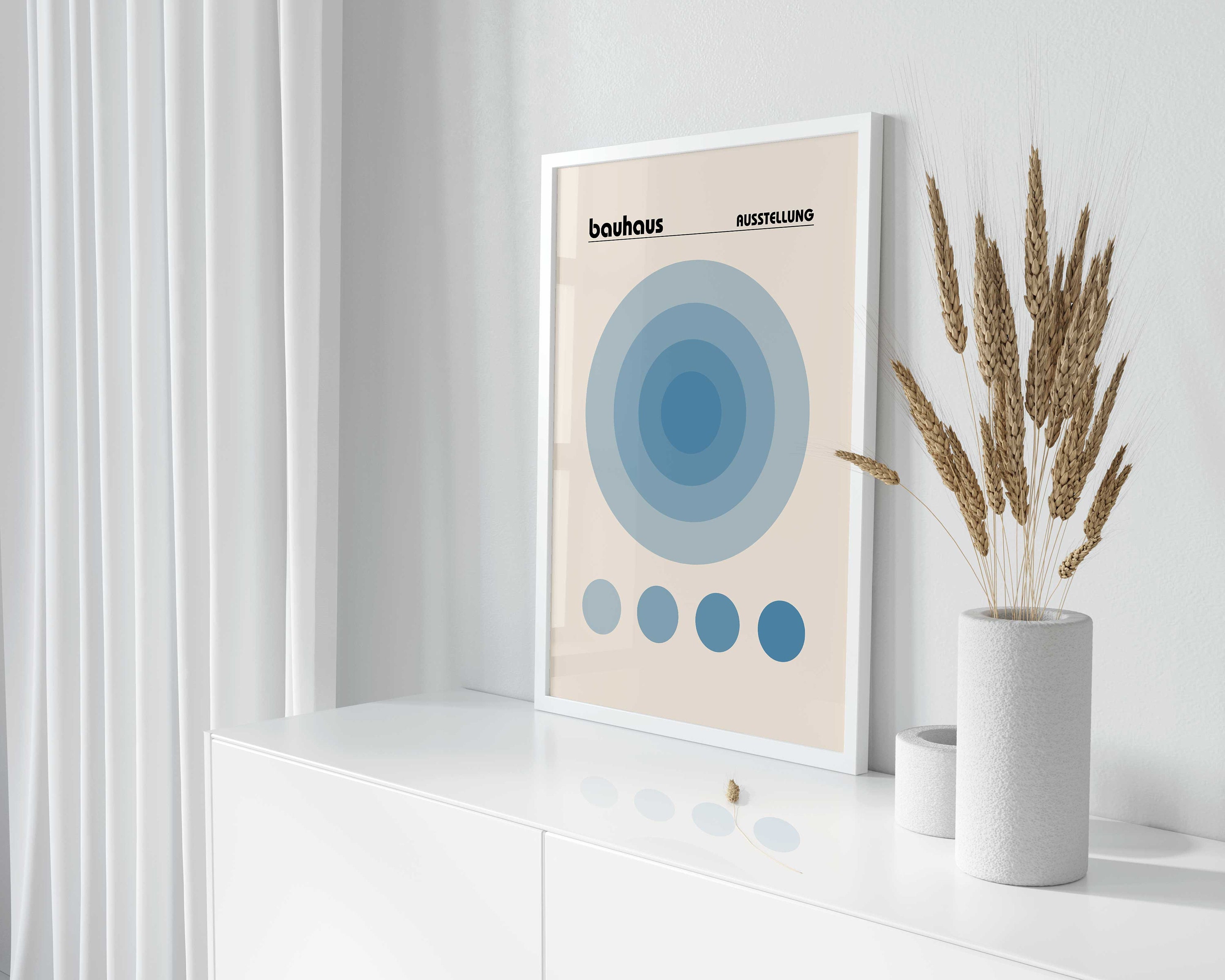 Blue Bauhaus Prints Bauhaus Printable Wall Art Bauhaus - Etsy