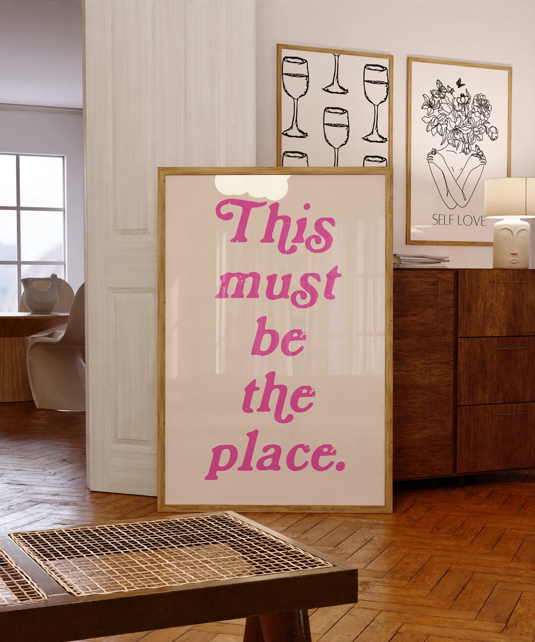 This Must Be the Place Sign, Quote Wall Decor, the Place Poster ...