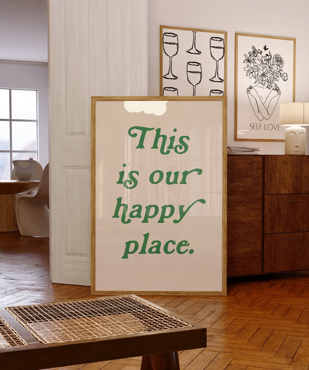 This is Our Happy Place Poster, Quote Prints, Our Happy Place Wall Art ...