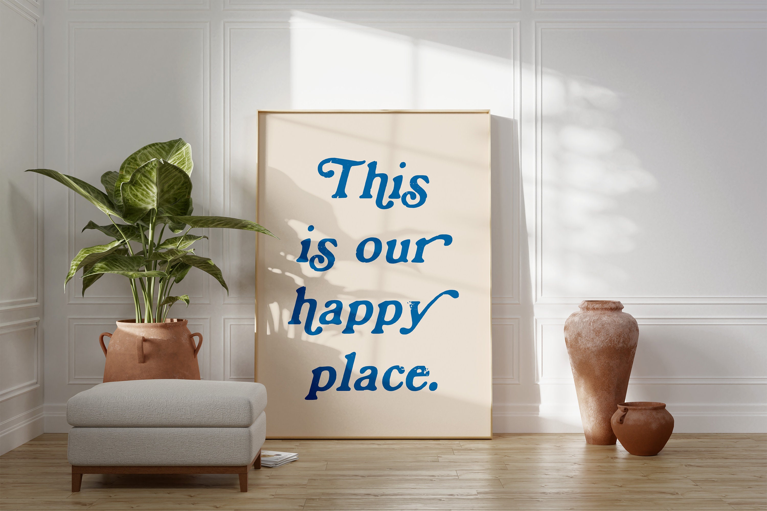 This is Our Happy Place Prints, Quote Poster, Our Happy Place Wall Art ...