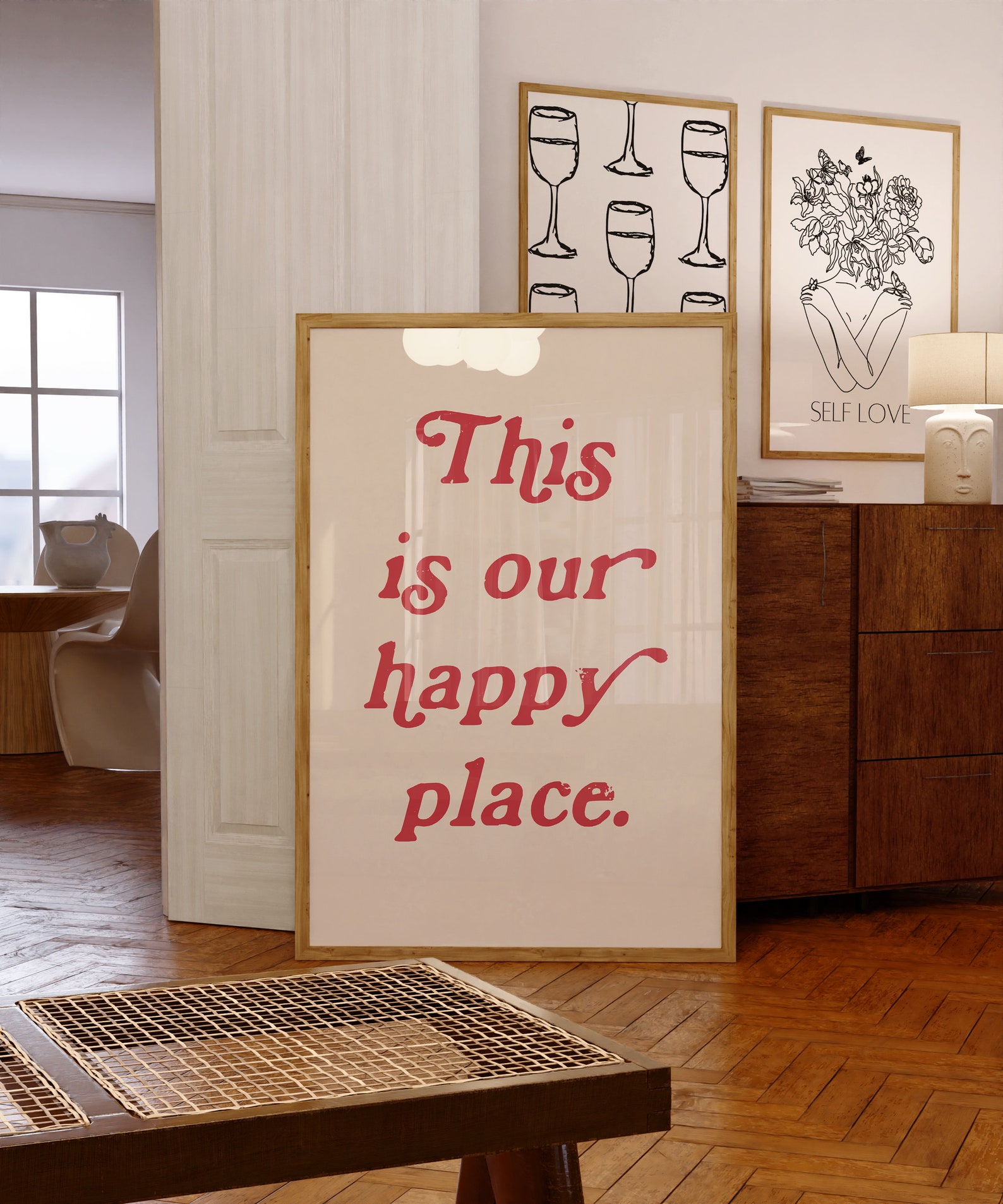 This is Our Happy Place Printable Art Quote Poster Our Happy - Etsy