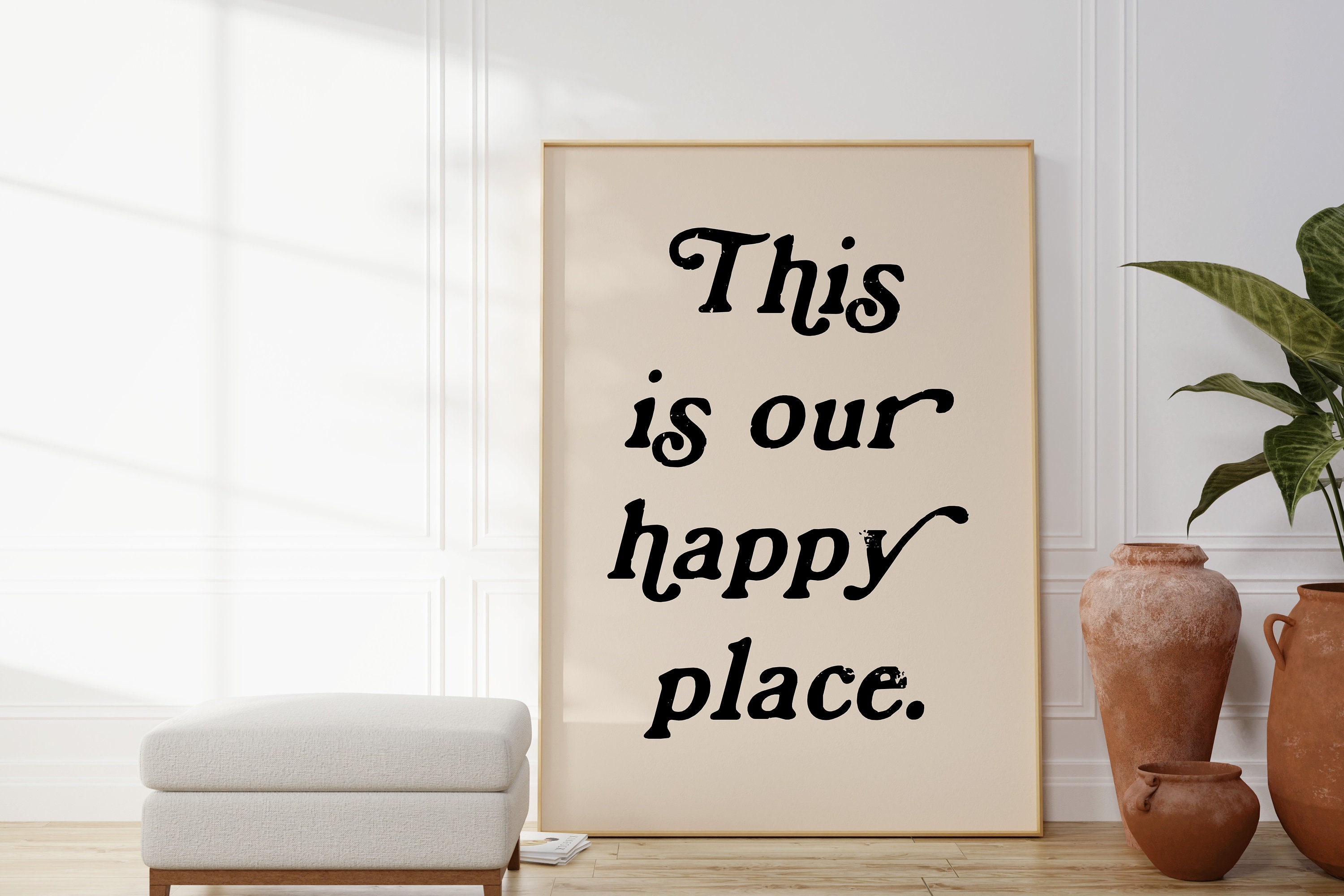 This is Our Happy Place Wall Decor Quote Prints Our Happy - Etsy