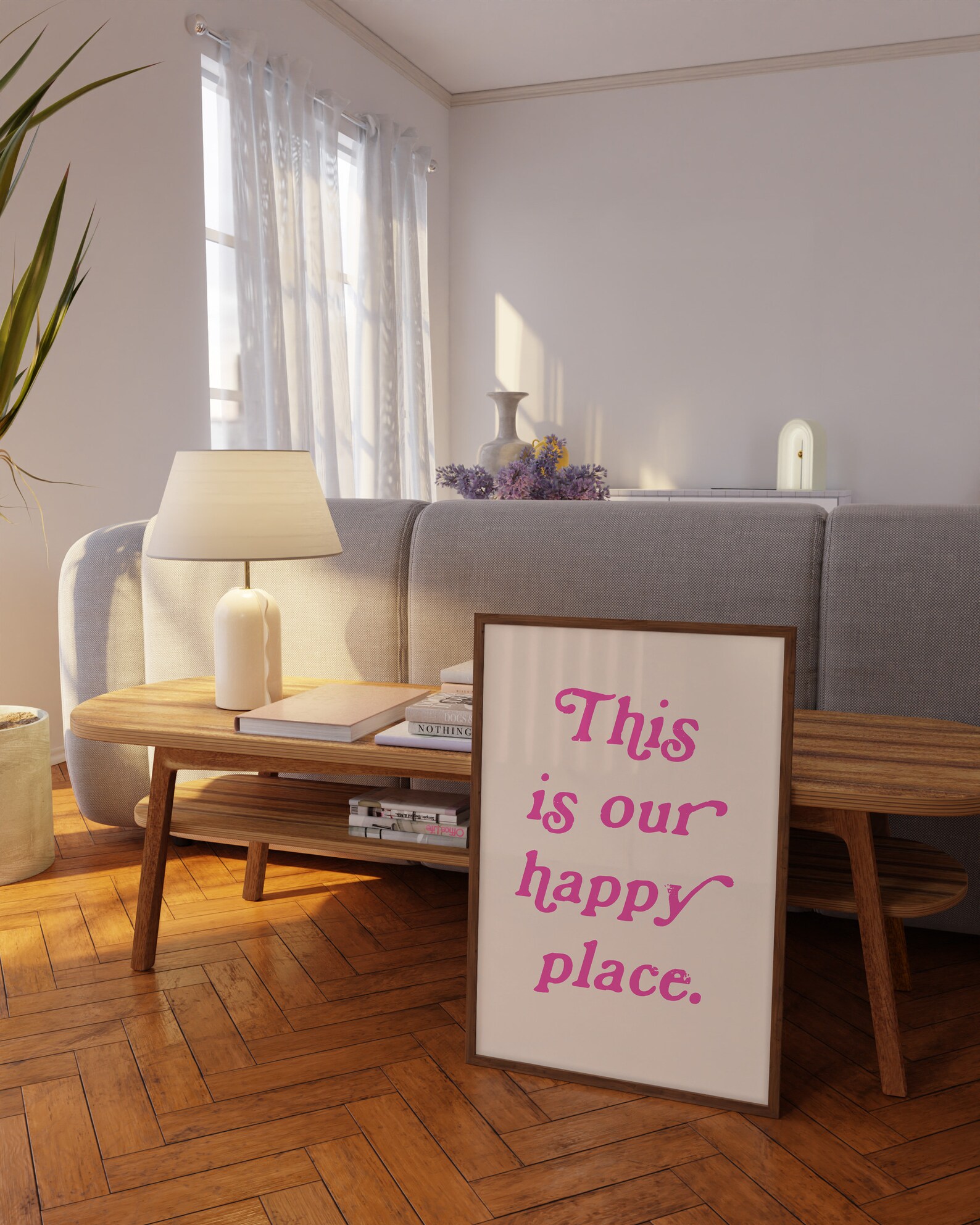 This is Our Happy Place Sign, Quote Wall Decor, Our Happy Place Poster ...