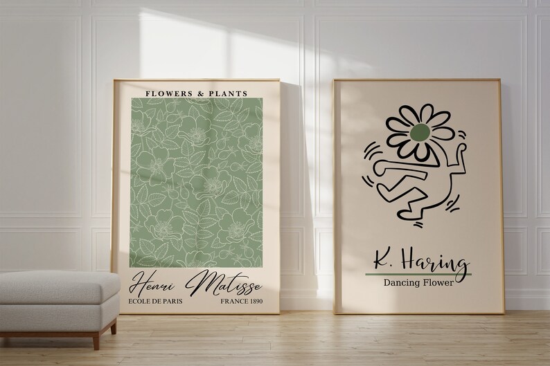 Henri Matisse Poster, Keith Haring Print, Yayoi Kusama Wall Art, Pastel ...