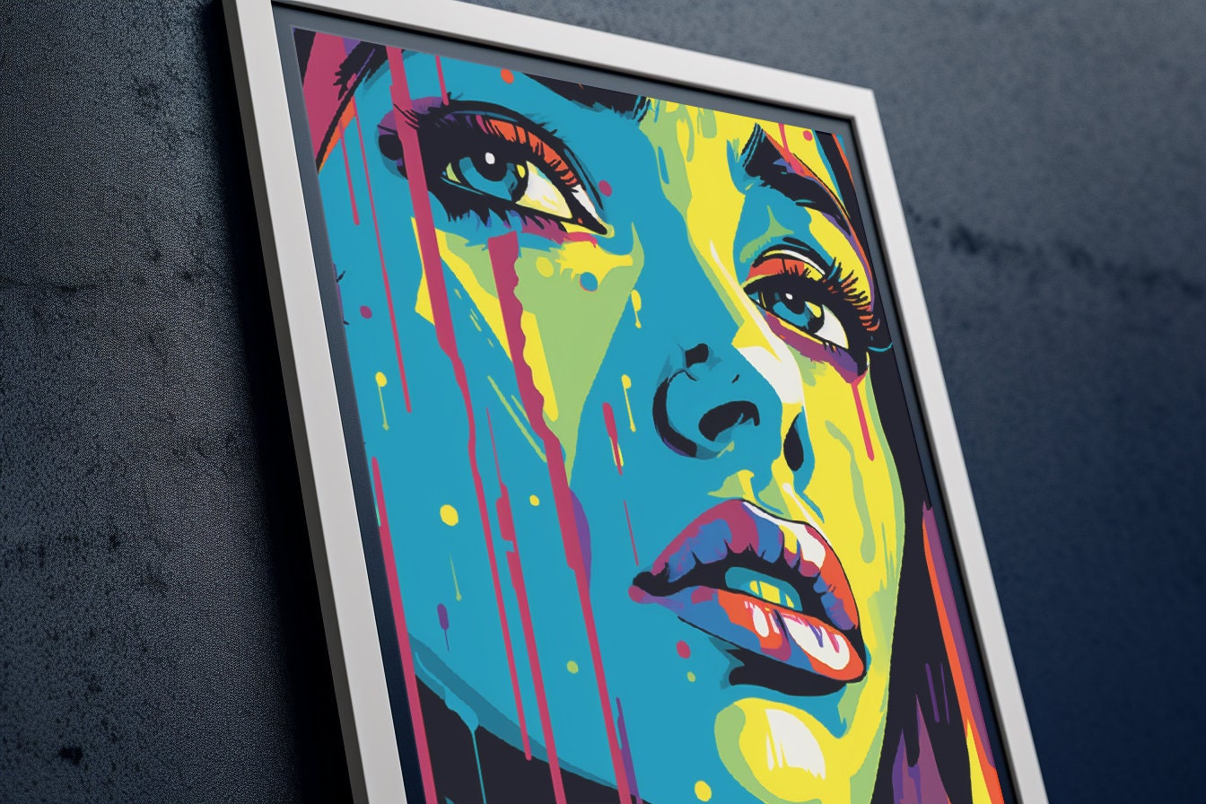 Pop Art, Girl Pop Art, Pop Art Printable, Gift for Him, Gift for Her ...