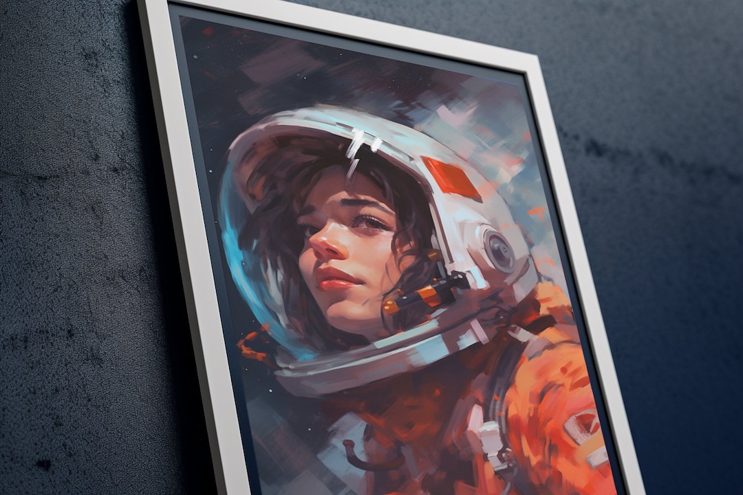 Astronaut Girl, Astronaut Digital Print, Women in Space, Female ...