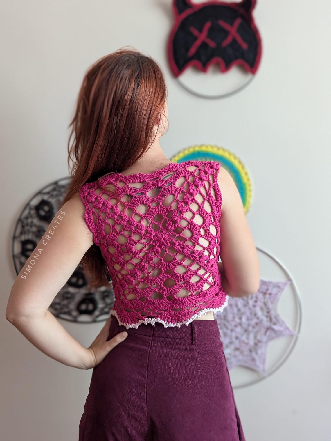 Morgana Top Crochet Pattern, Written Pdf Tutorial, Whimsical Top ...