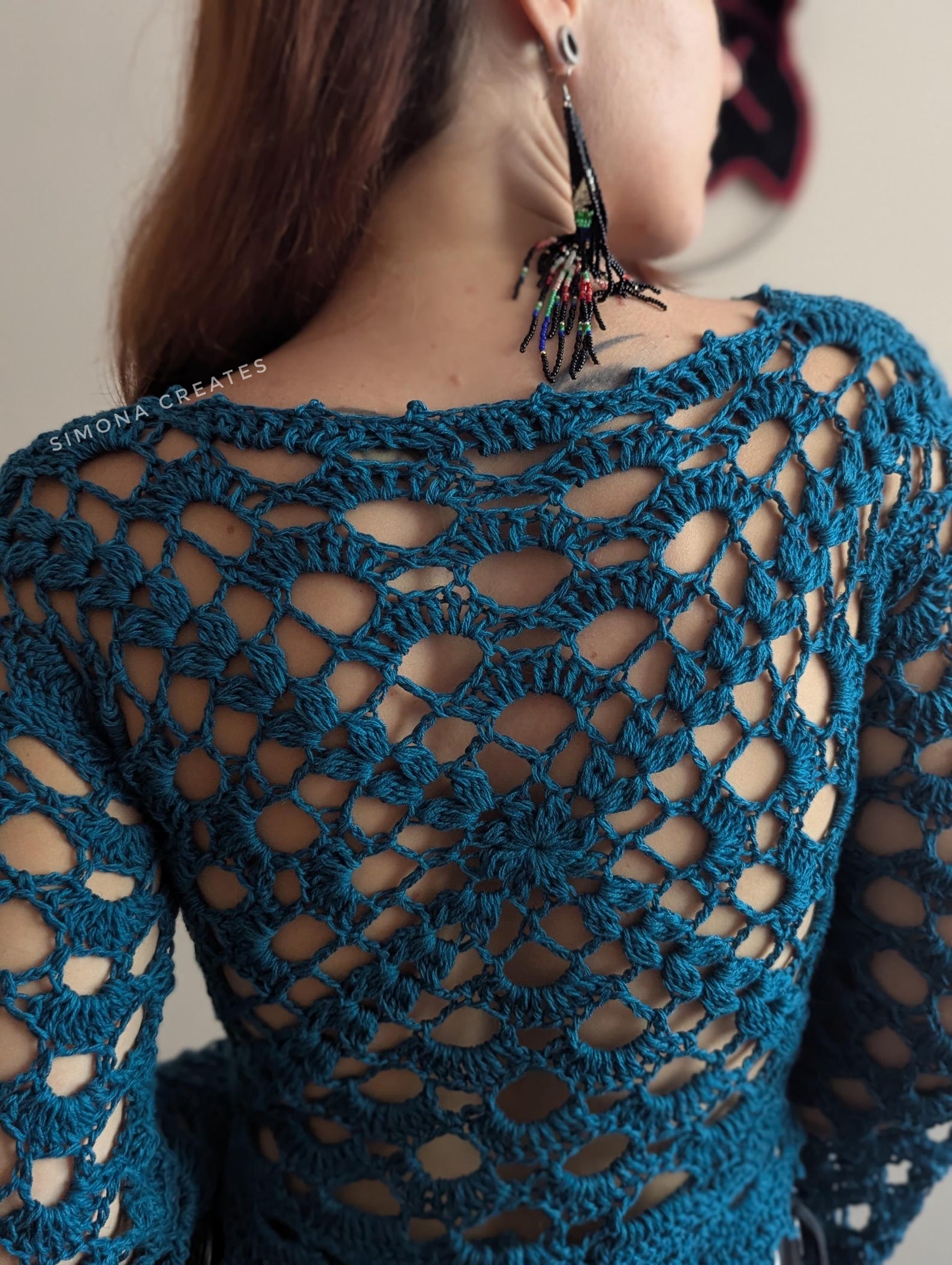 Morgana Top Crochet Pattern, Written Pdf Tutorial, Whimsical Top ...