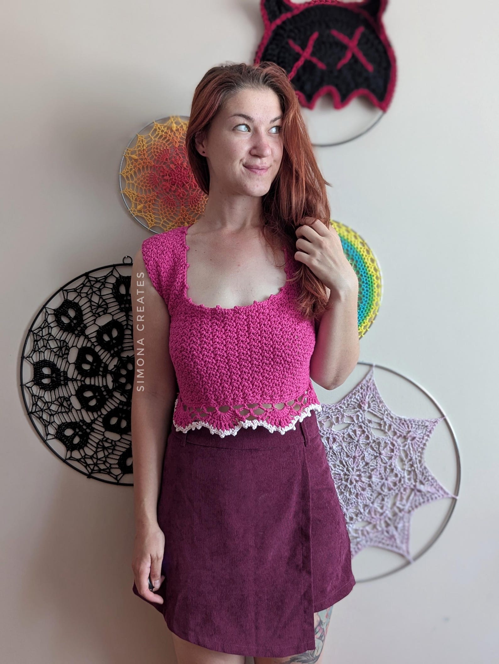 Morgana Top Crochet Pattern, Written Pdf Tutorial, Whimsical Top ...