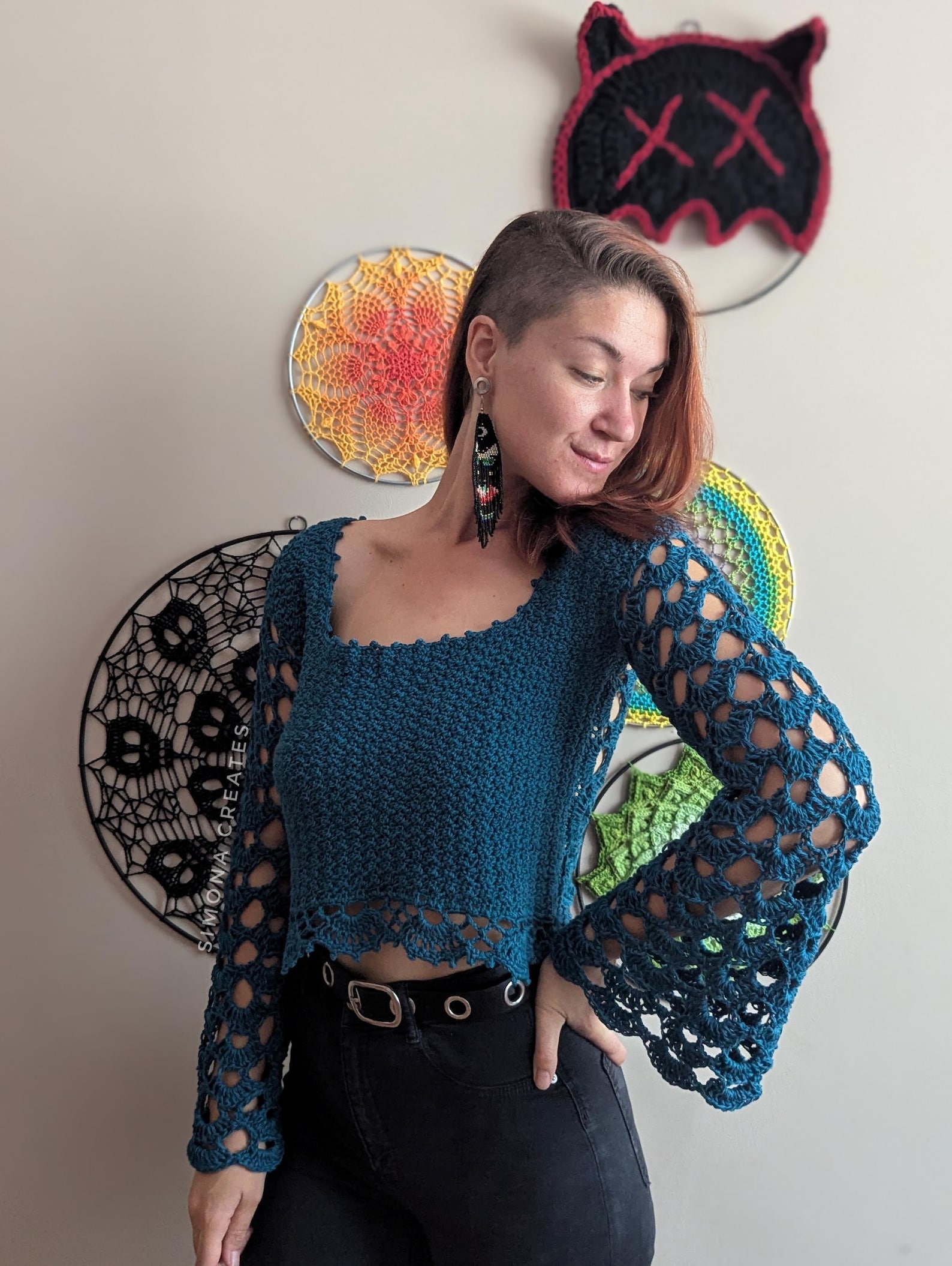 Morgana Top Crochet Pattern, Written Pdf Tutorial, Whimsical Top ...