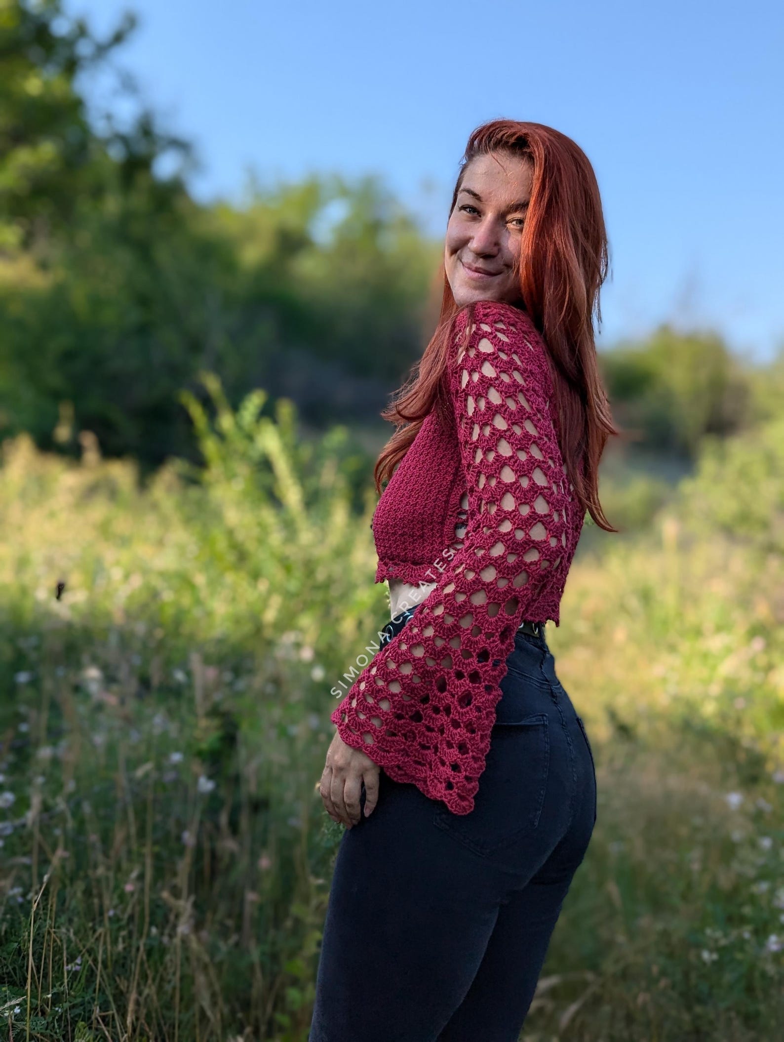 Morgana Top Crochet Pattern, Written Pdf Tutorial, Whimsical Top ...