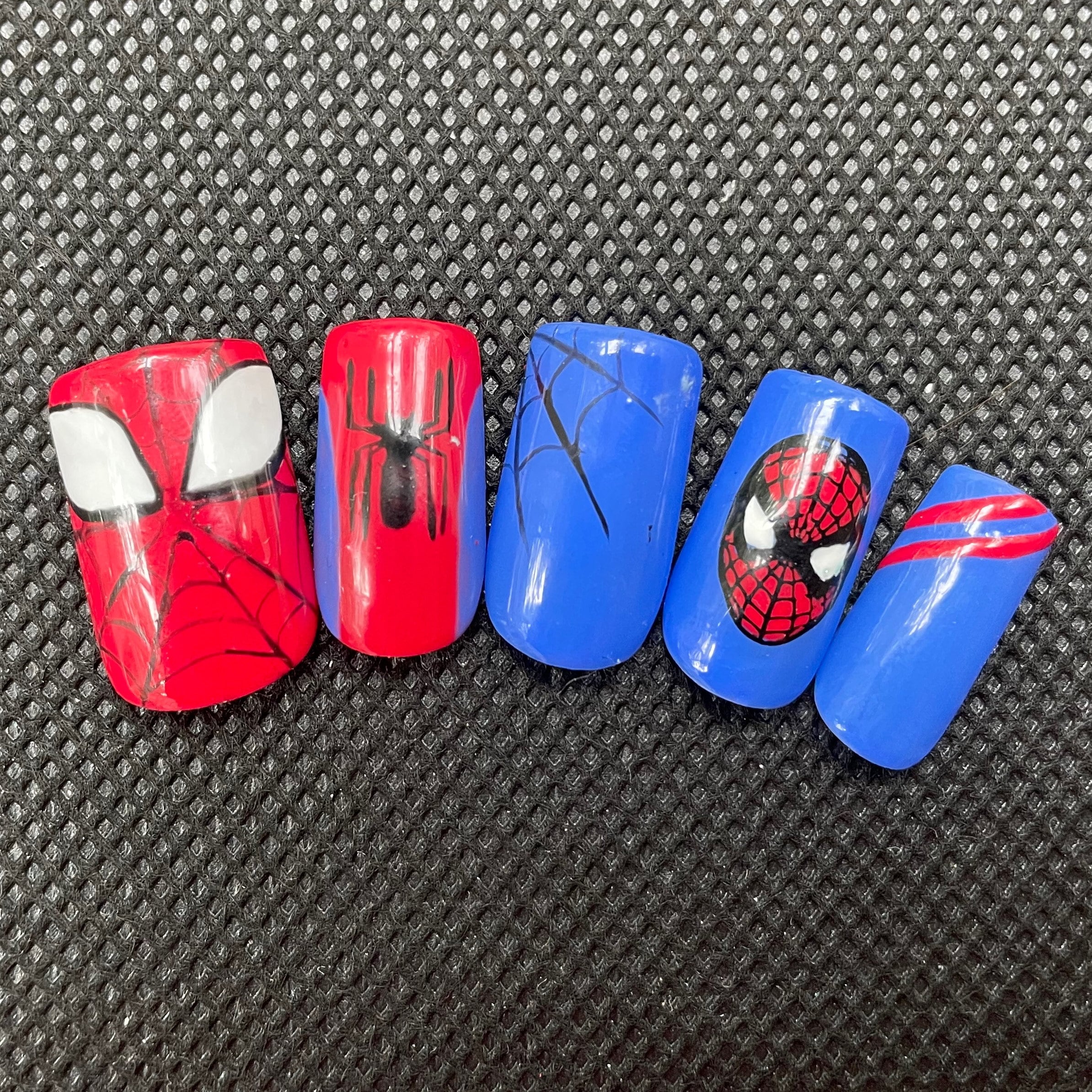 Spider-man Press-on Nails - Etsy