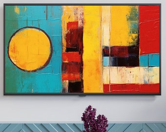 Samsung Frame TV Art, Watercolor World Map Art, Wall Art, Abstract Wall ...