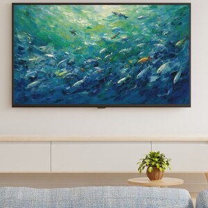 Samsung Frame TV Art, Gorgeous Ocean Art, Fish Underwater Stunning ...