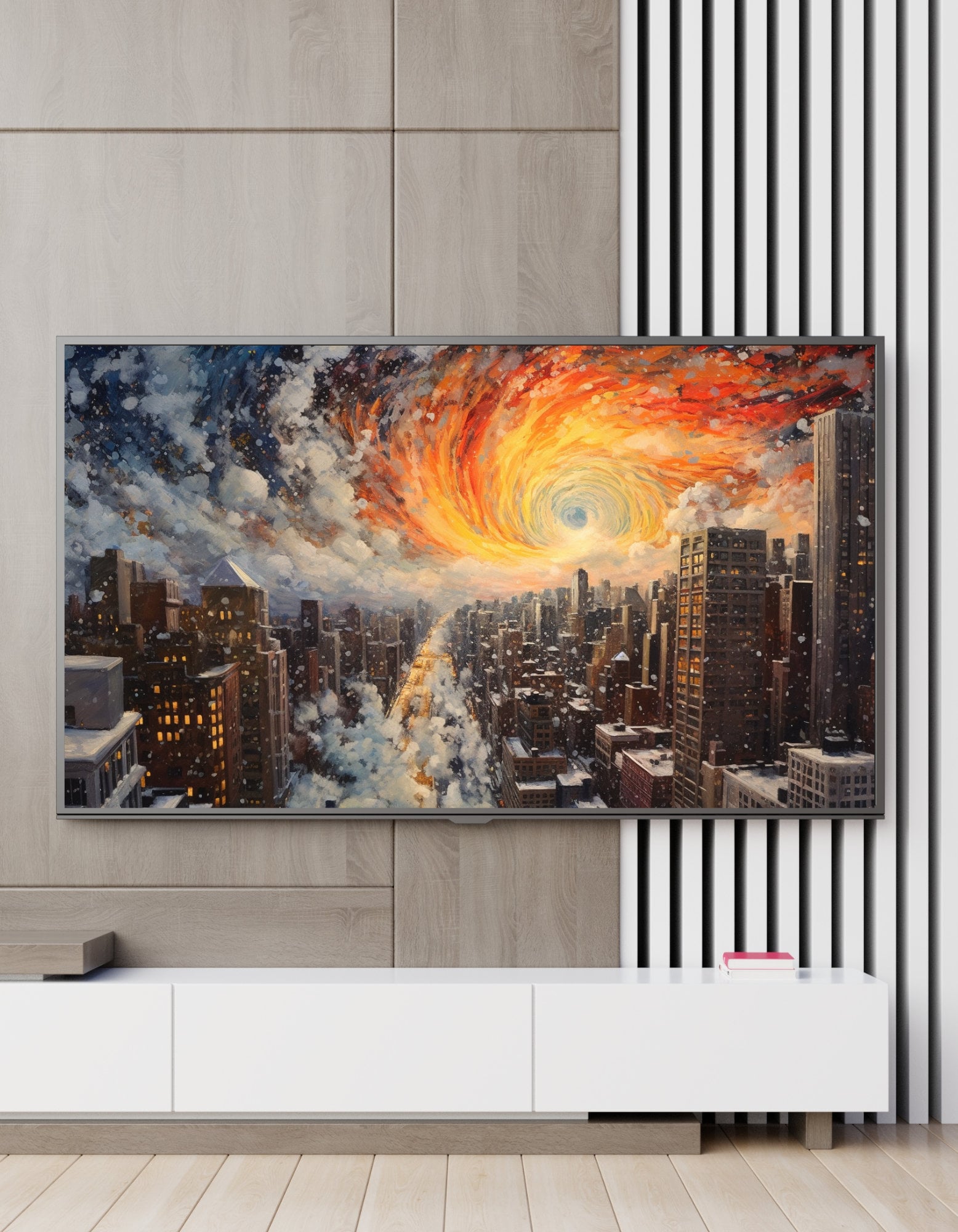 Art for Frame TV, Abstract Art, Atmospheric River Art, Digital Download ...