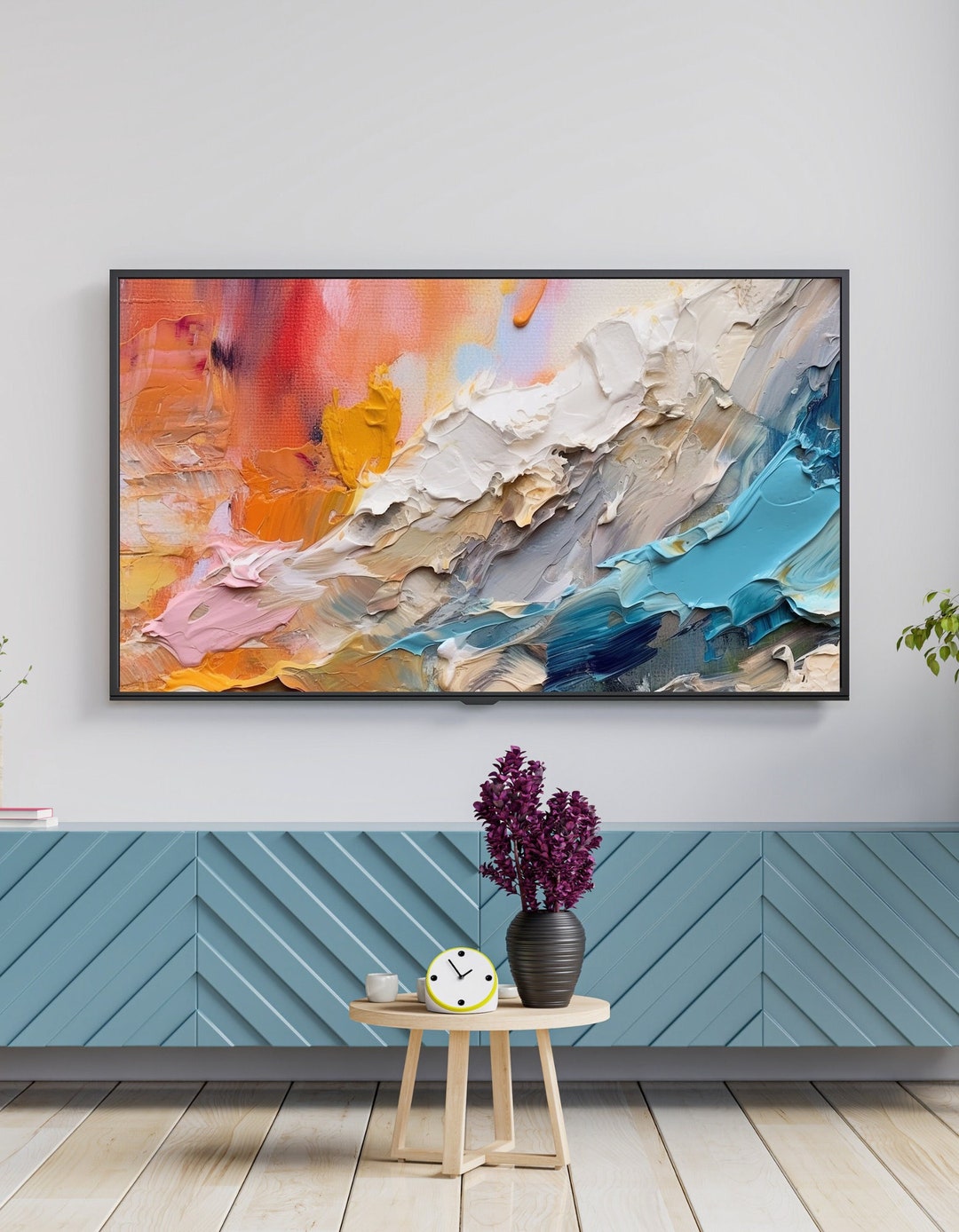 Samsung Frame TV Art, Beautiful Abstract Art, Instant Download, TV ...