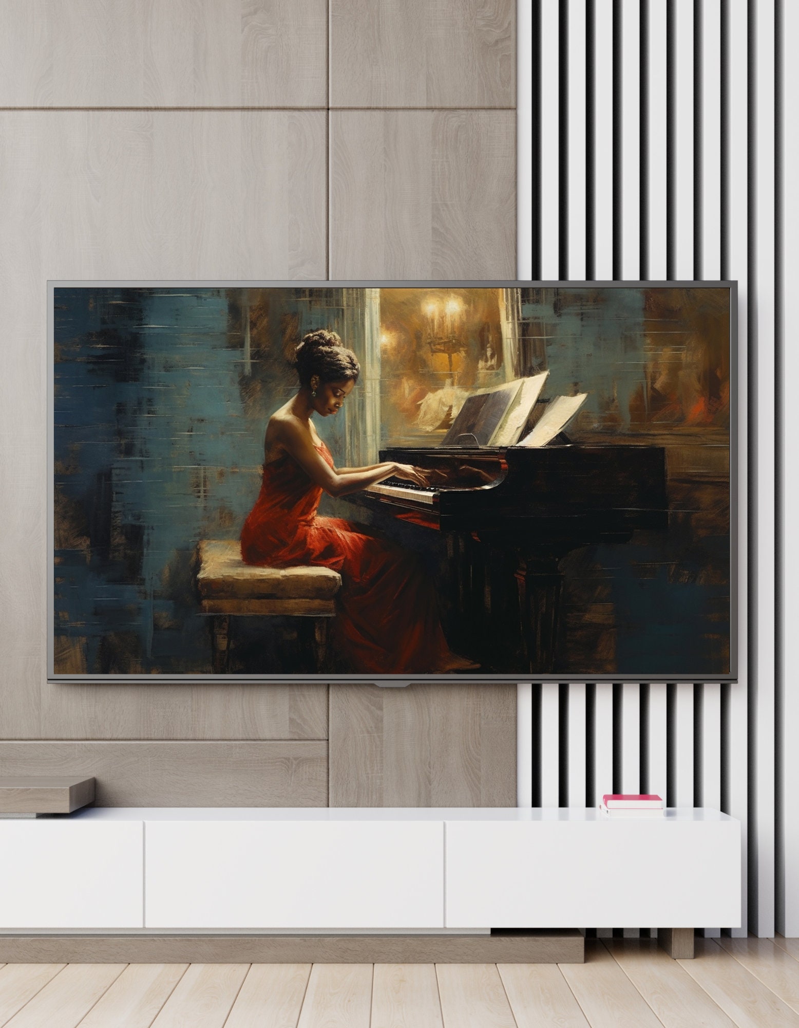 Samsung Frame Tv Art, Stunning Oil Painting, African American Art ...