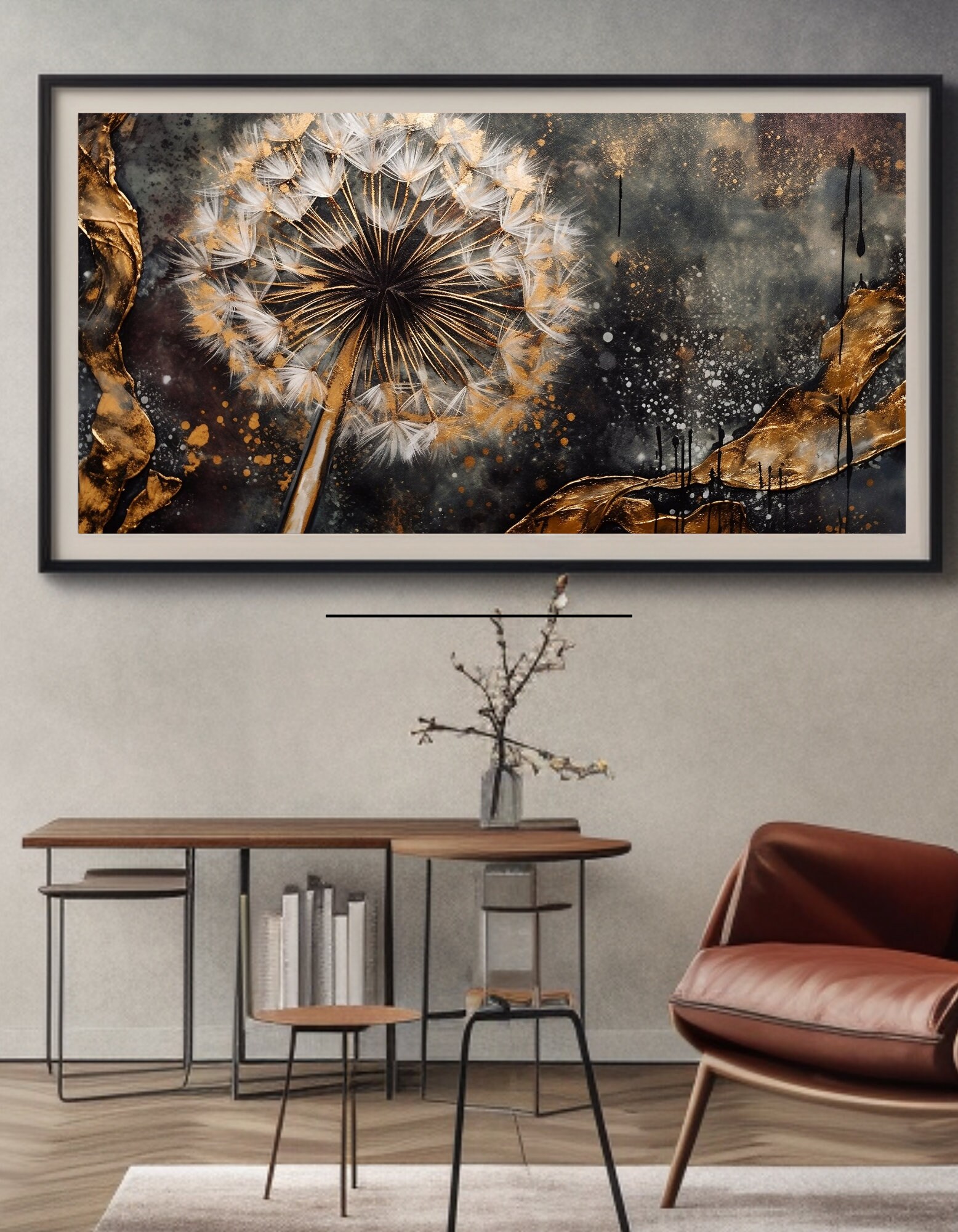 Samsung Frame TV Art Stunning Dandelion Flower, Modern Wall Decor for ...