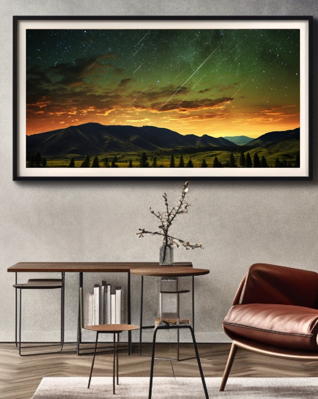 Samsung Frame TV Art, Meteor Shower Art, Falling Star, Instant Download ...