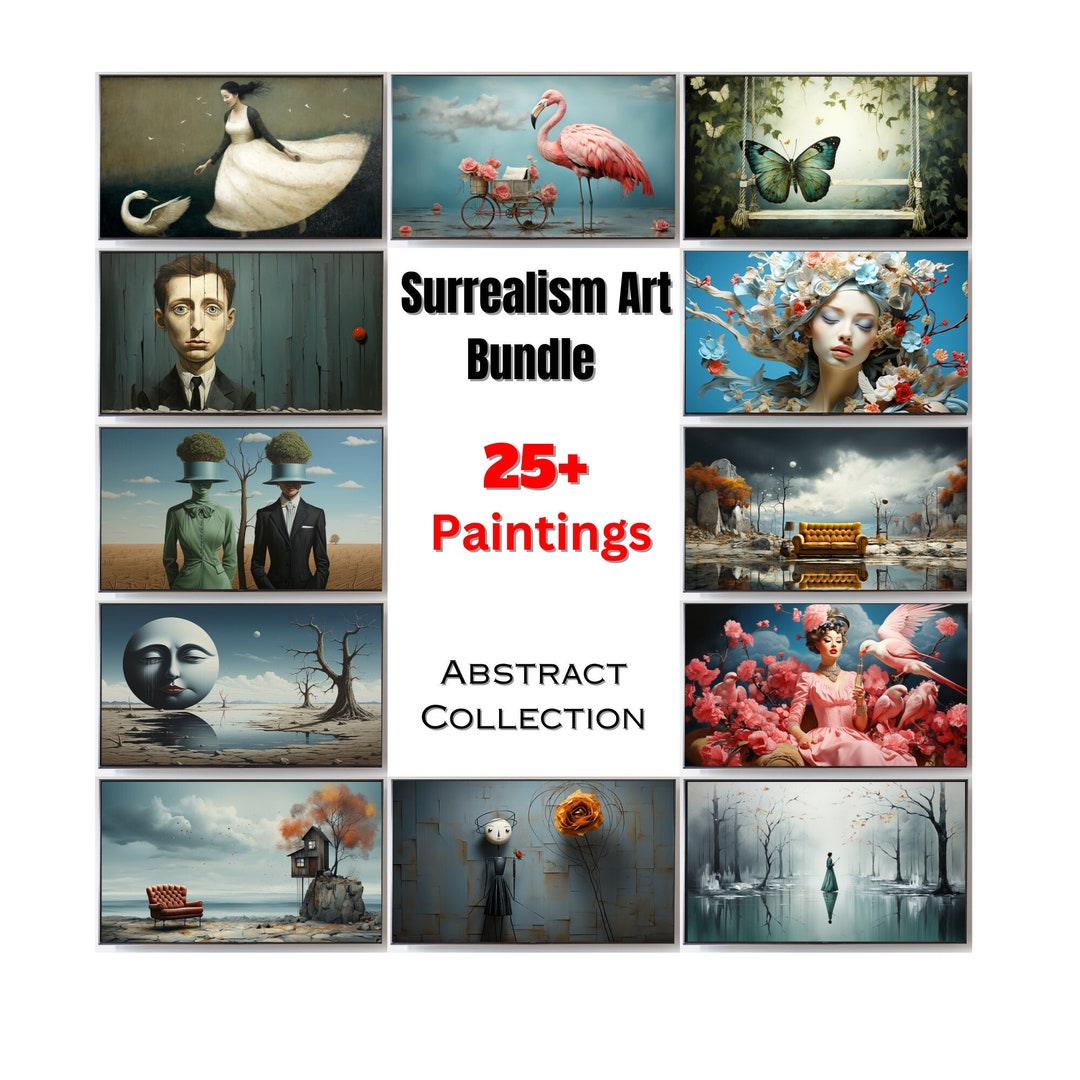 25 Samsung Tv Frame Surrealism Art Bundle, Frame Tv Art Bundle ...