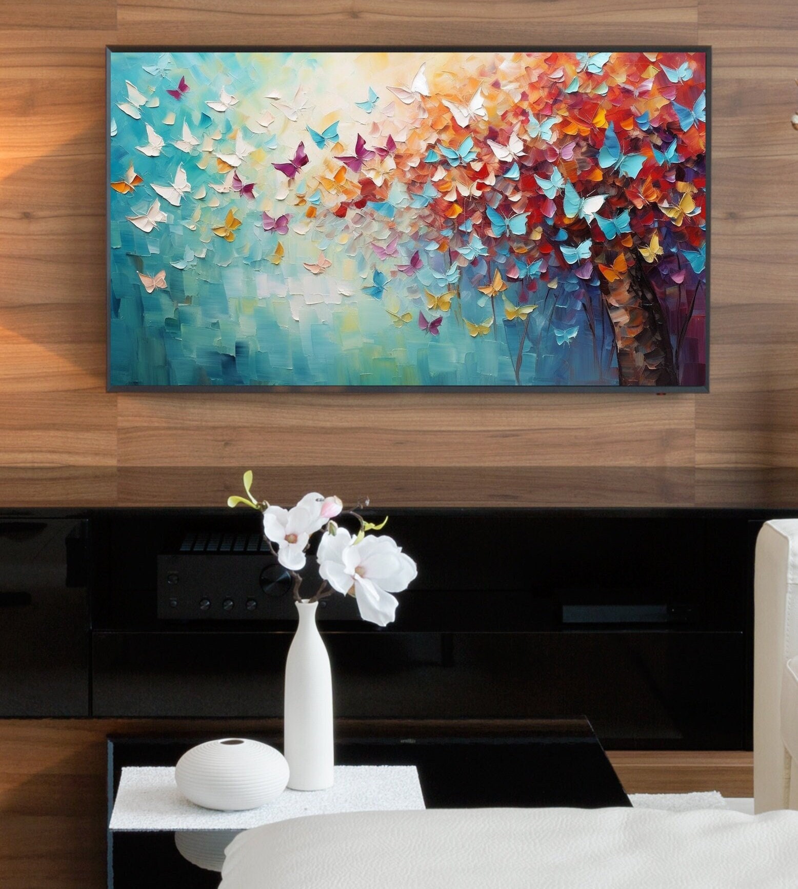 Samsung Frame TV Art Collection, Amazing Millions of Butterflies ...