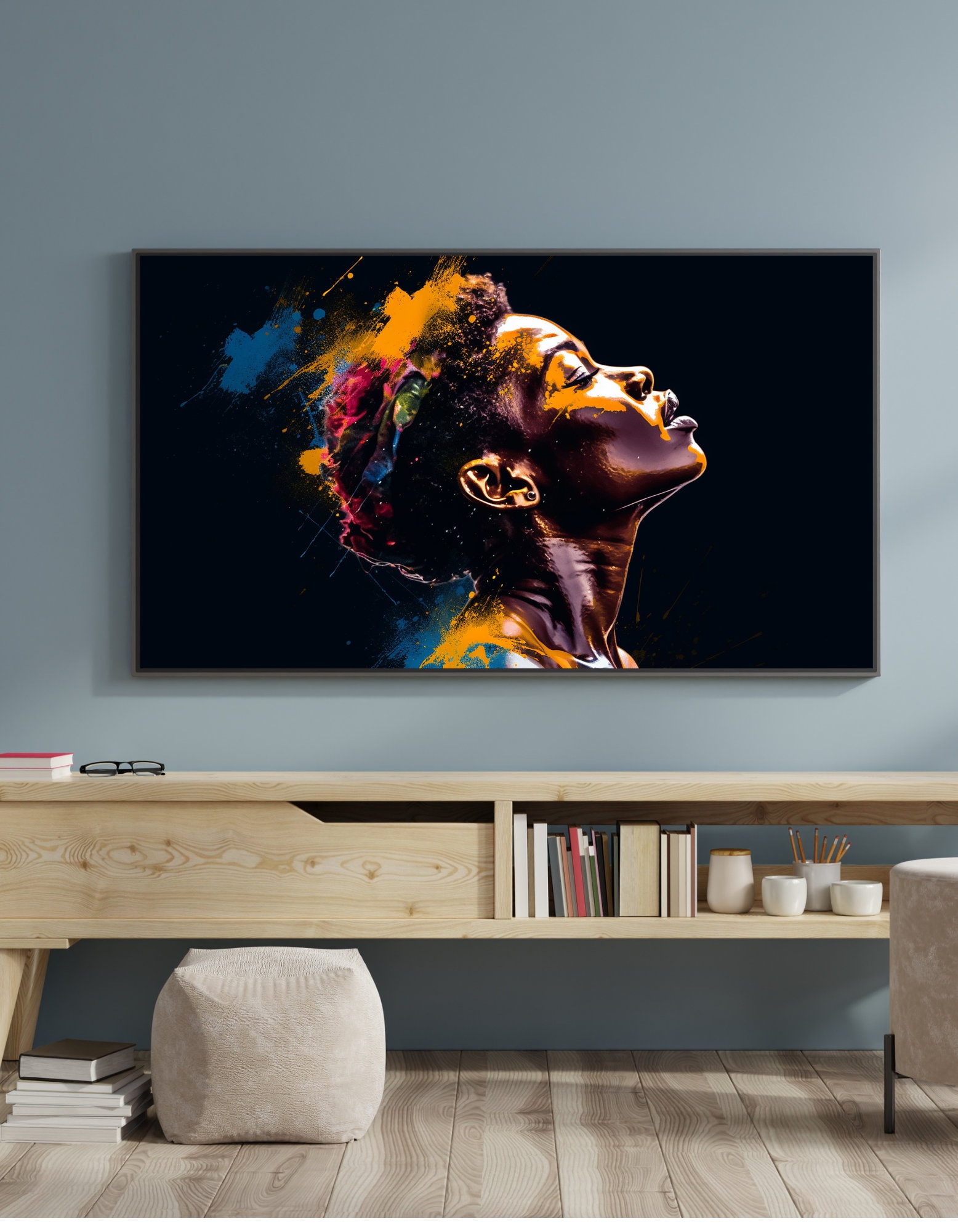 Samsung Frame TV Art Joker, African American Painting, Black Art, TV ...