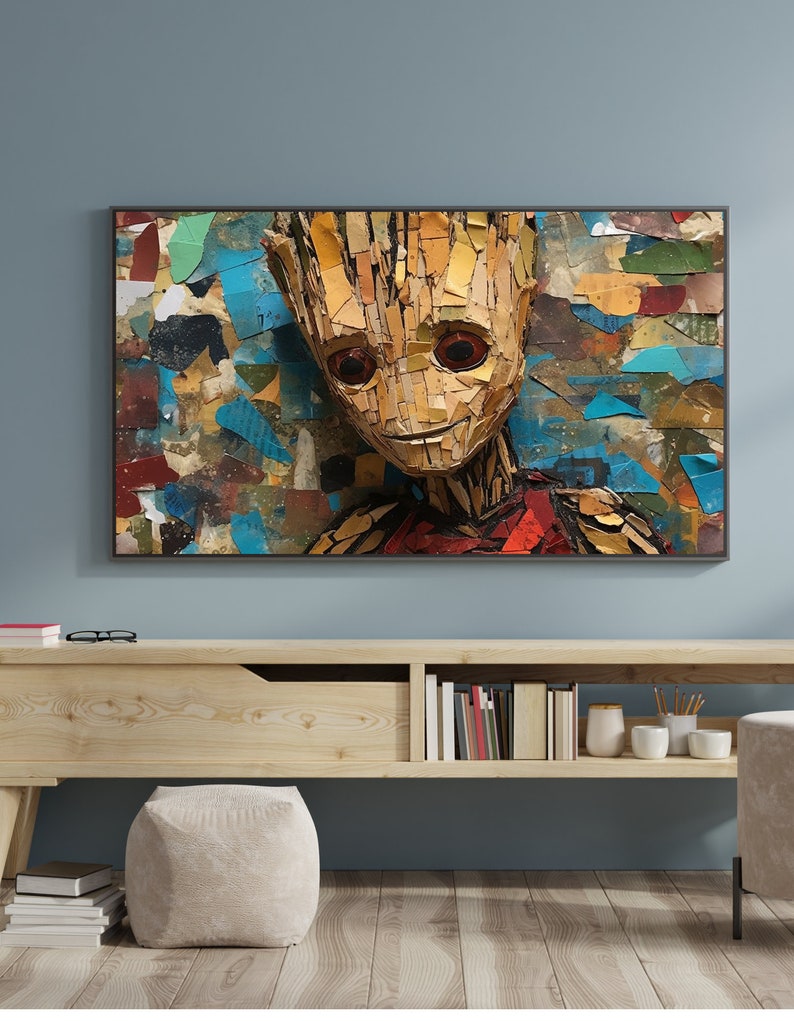 Samsung Frame TV Art, Groot Digital Painting, Abstract Art, Instant ...