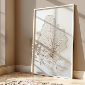 Beach Sea Fan Coral, Intricate Branches, Beach and Summer Wall Art ...