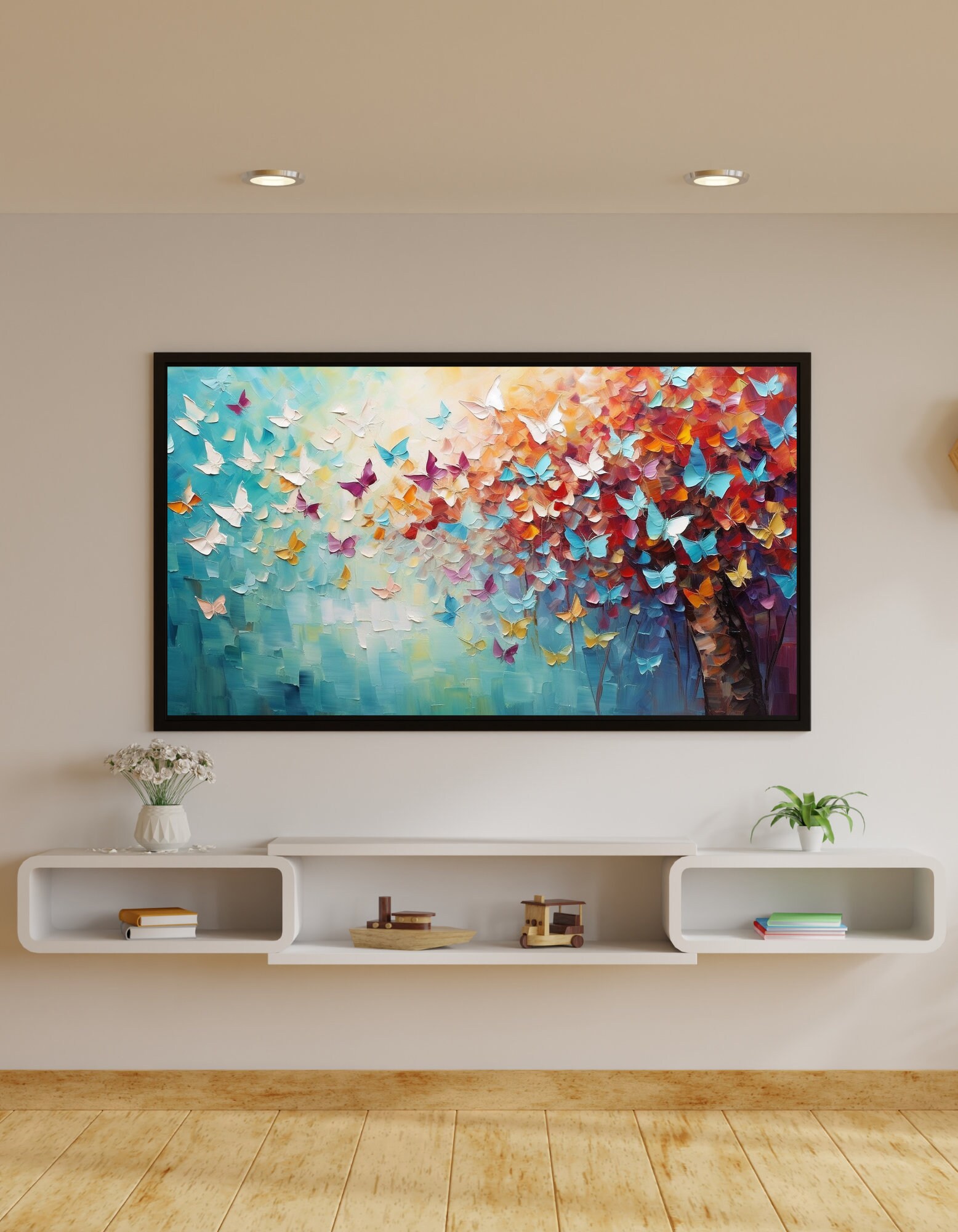 Samsung Frame TV Art Collection, Amazing Millions of Butterflies ...