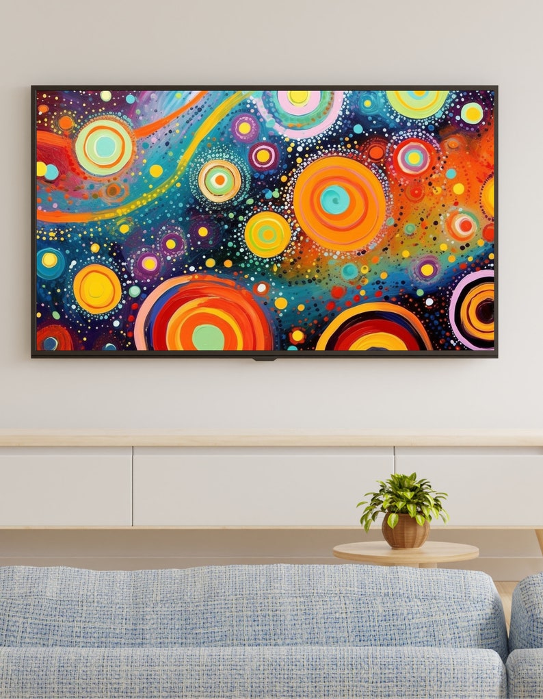 Samsung Frame TV Art, Stunning Abstract Art, Colorful Wall Art, Digital ...