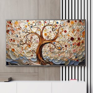 Samsung Frame Tv Art - Beautiful Tree of Life, Abstract Elements ...
