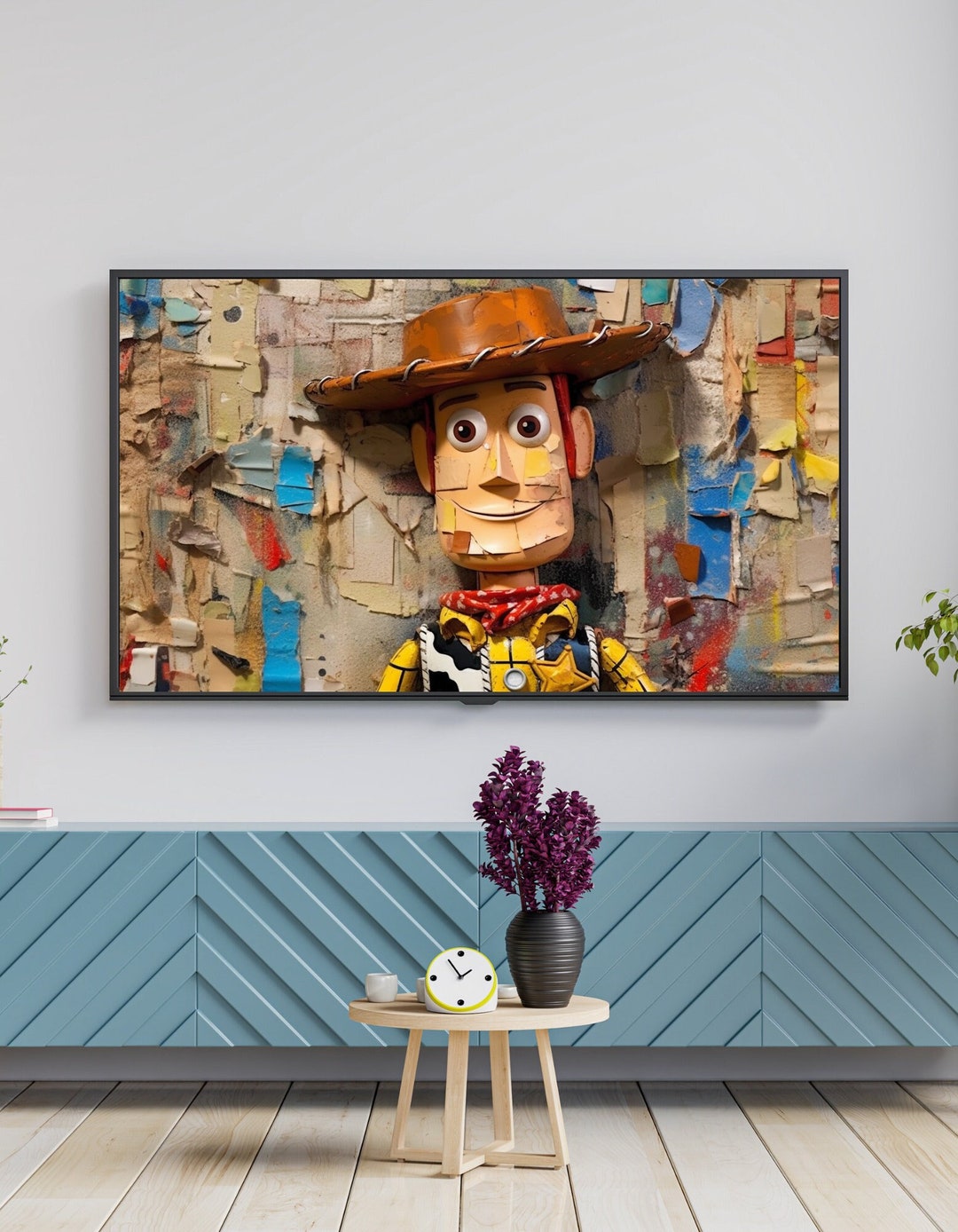 Samsung Frame TV Art, Toy Story Digital Painting, Abstract Art, Instant ...