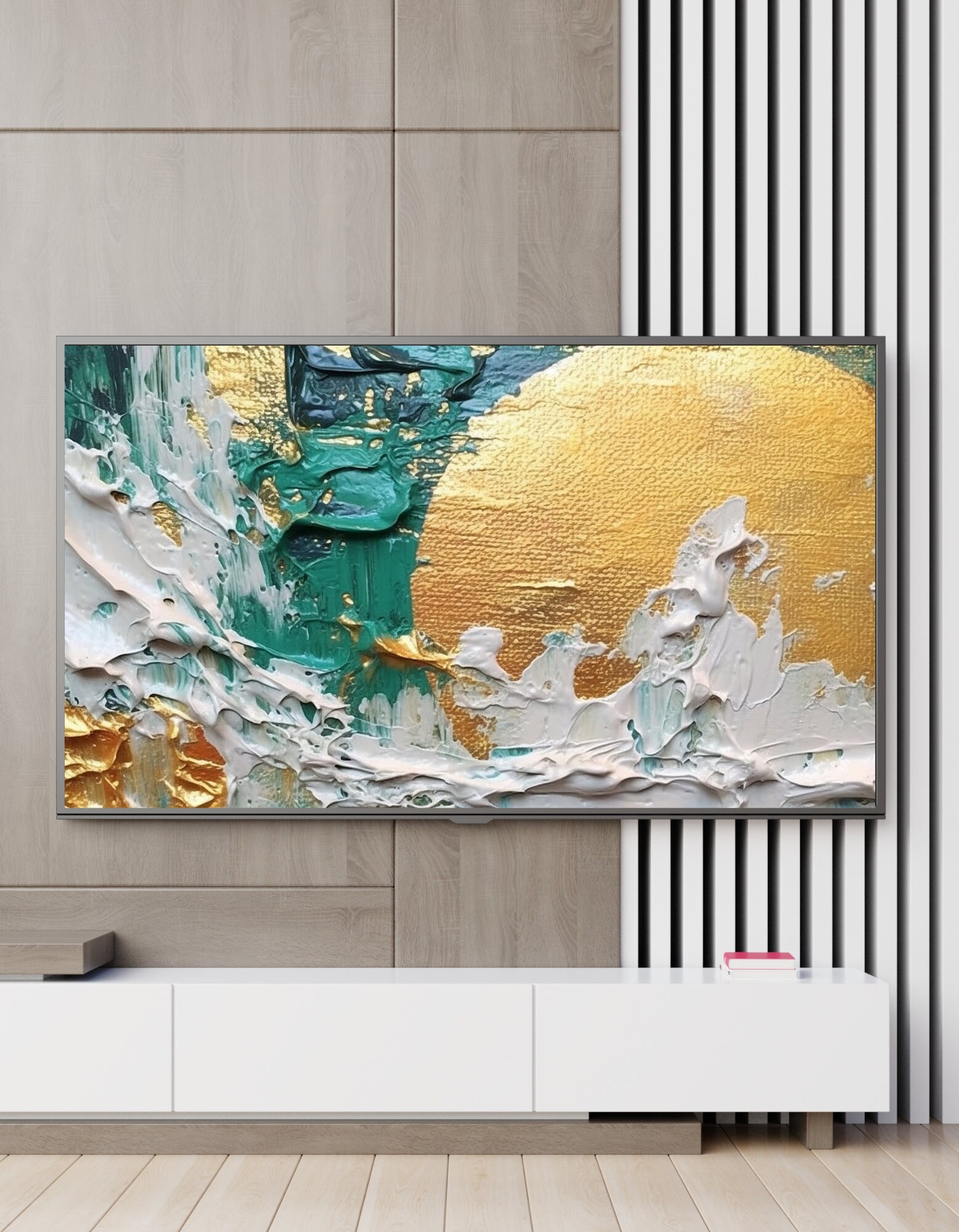 Samsung Frame TV Art, Beautiful Abstract Oil Painting, Art for Frame TV ...