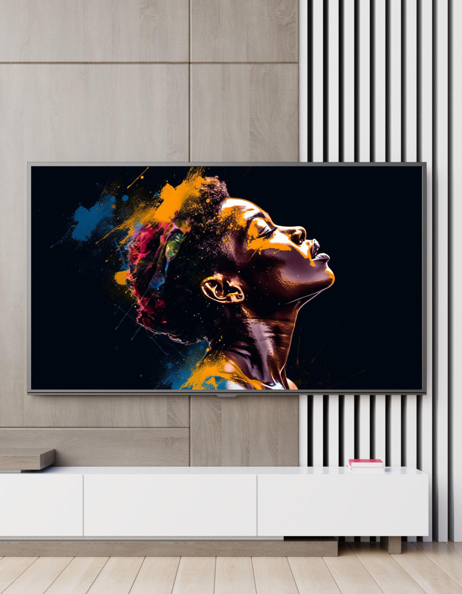 Samsung Frame TV Art Joker, African American Painting, Black Art, TV ...
