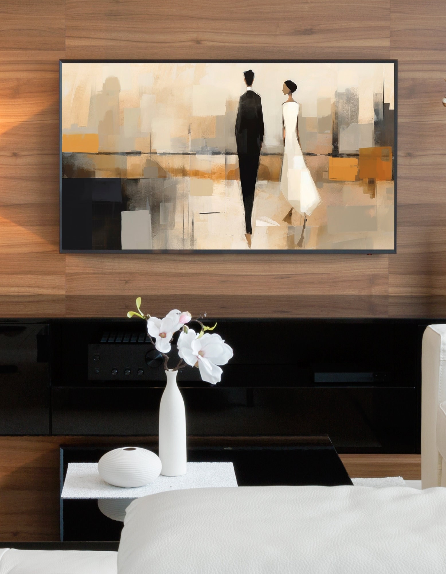 Samsung Frame TV Art Contemporary Art - Etsy