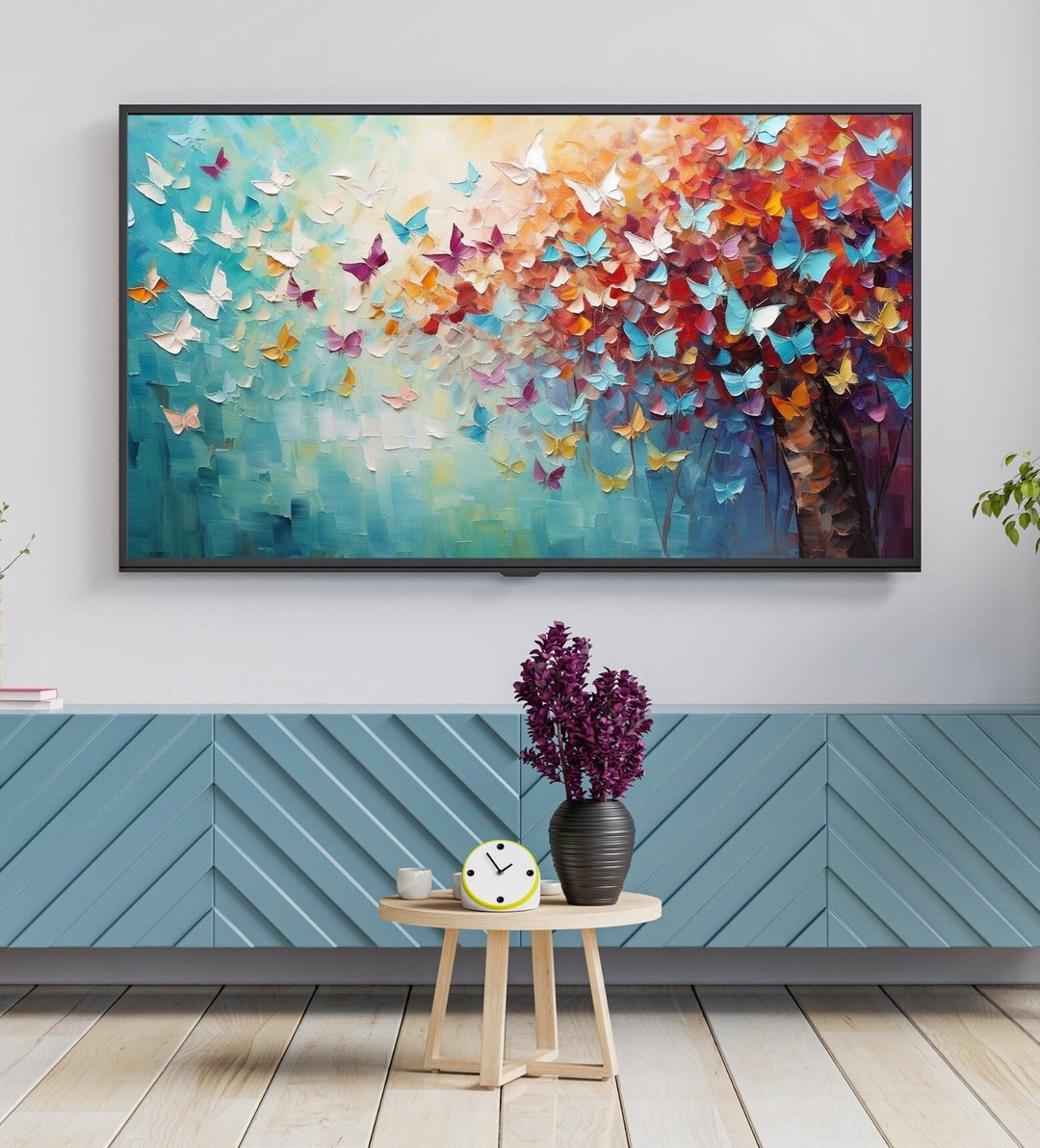 Samsung Frame TV Art Collection, Amazing Millions of Butterflies ...