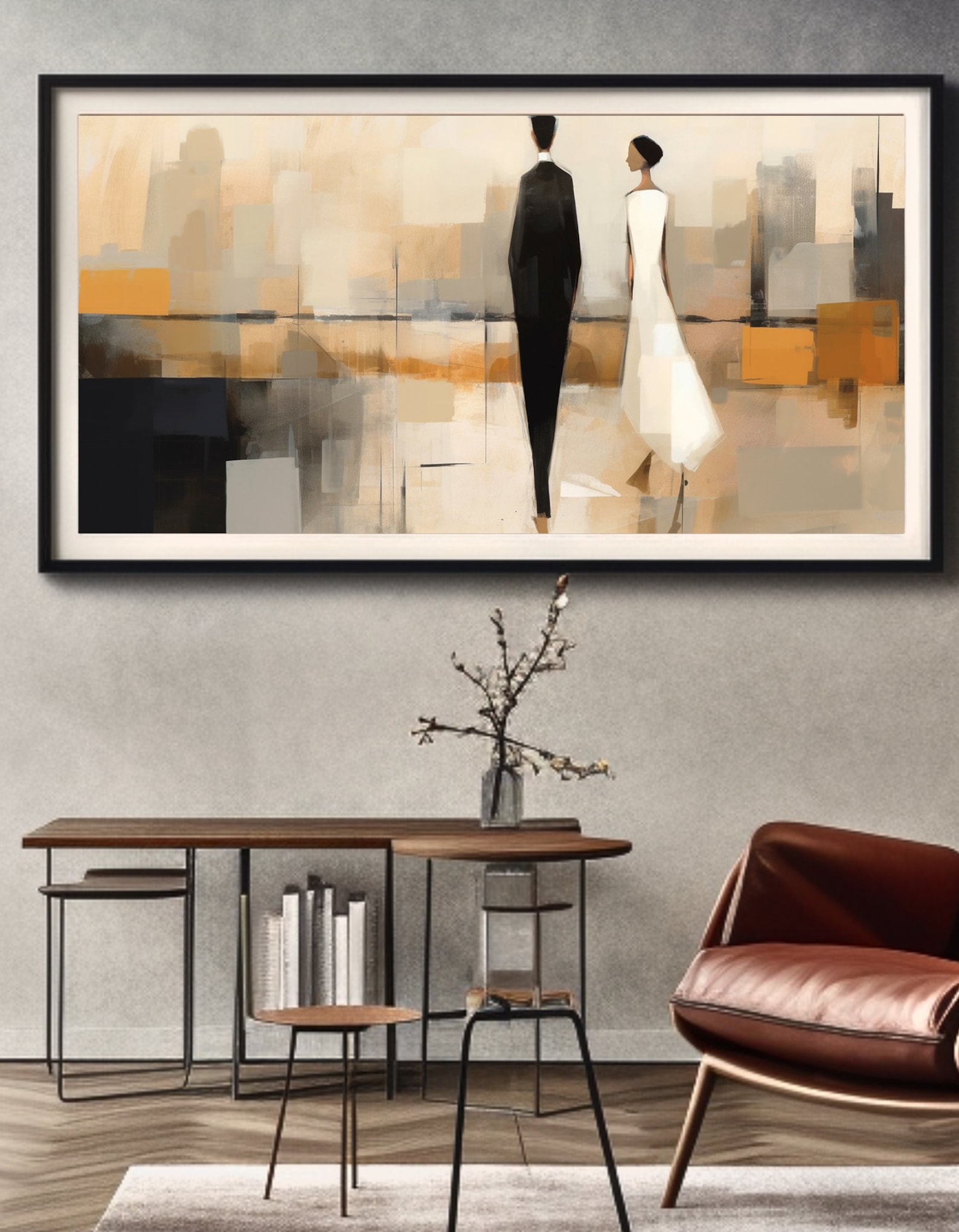 Samsung Frame TV Art Contemporary Art - Etsy