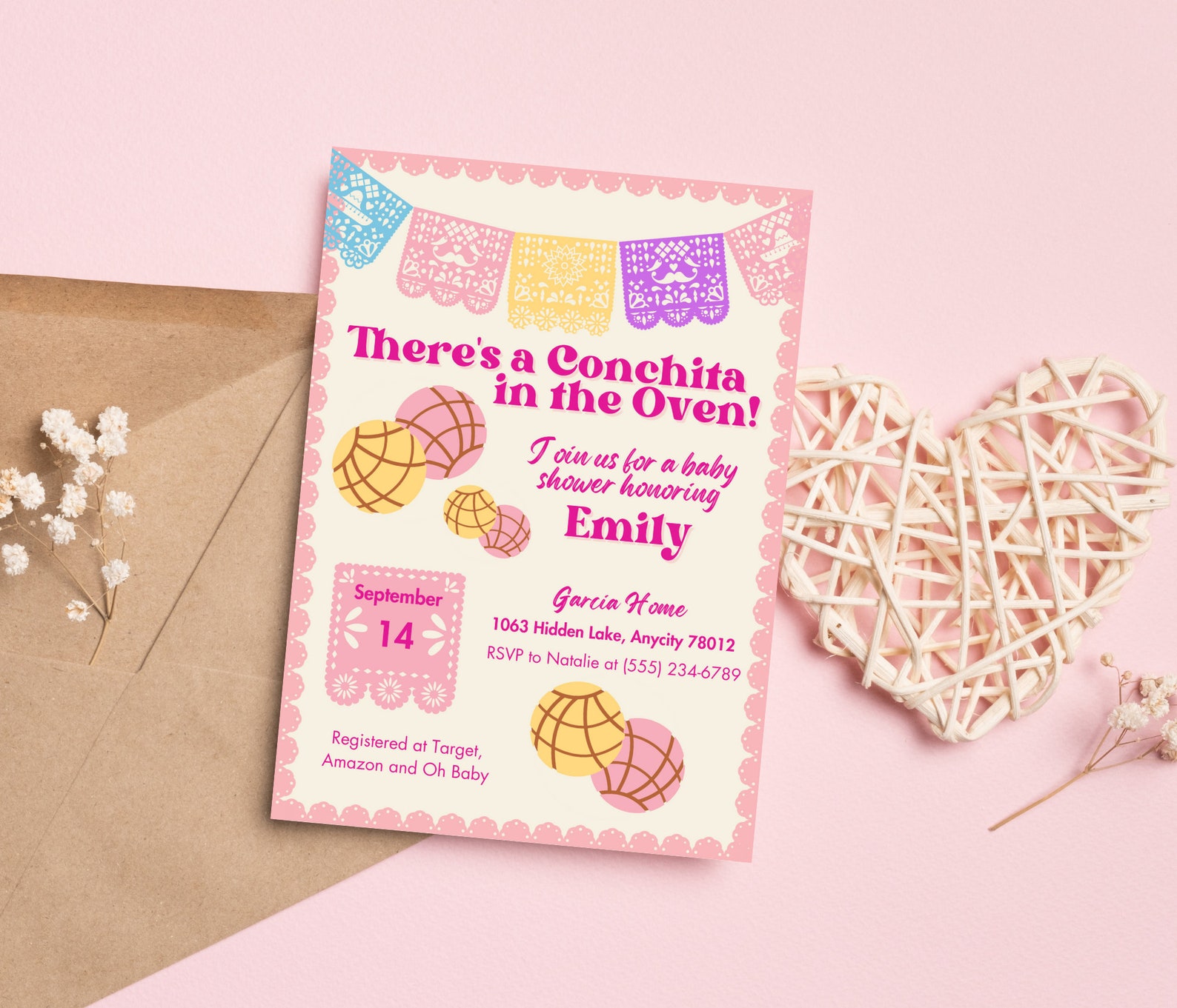 Concha Baby Shower Invitation: Editable Pan Dulce Template - Etsy