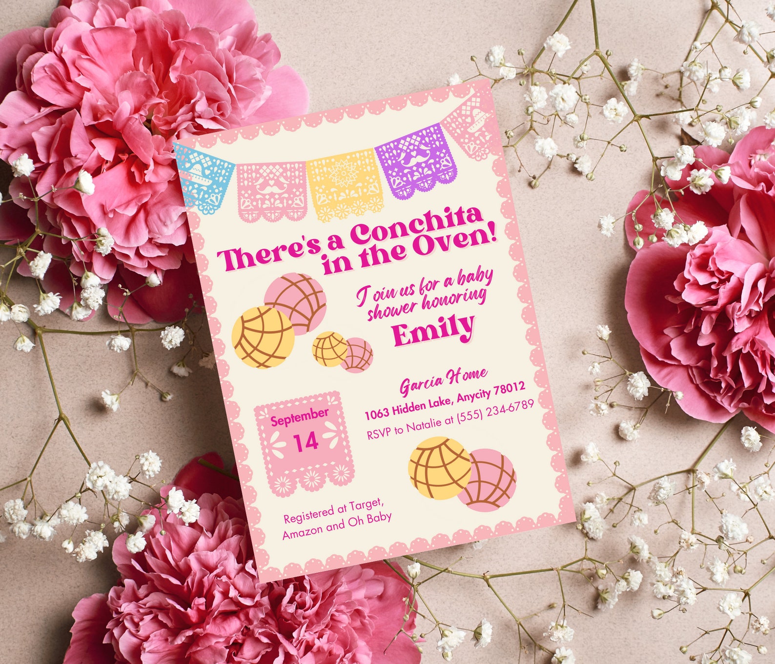 Concha Baby Shower Invitation: Editable Pan Dulce Template - Etsy