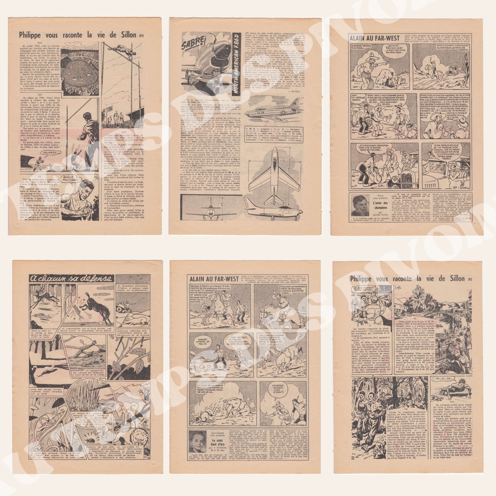 Printable Christmas Kid Activity With French Vintage Comic Books, Craft ...