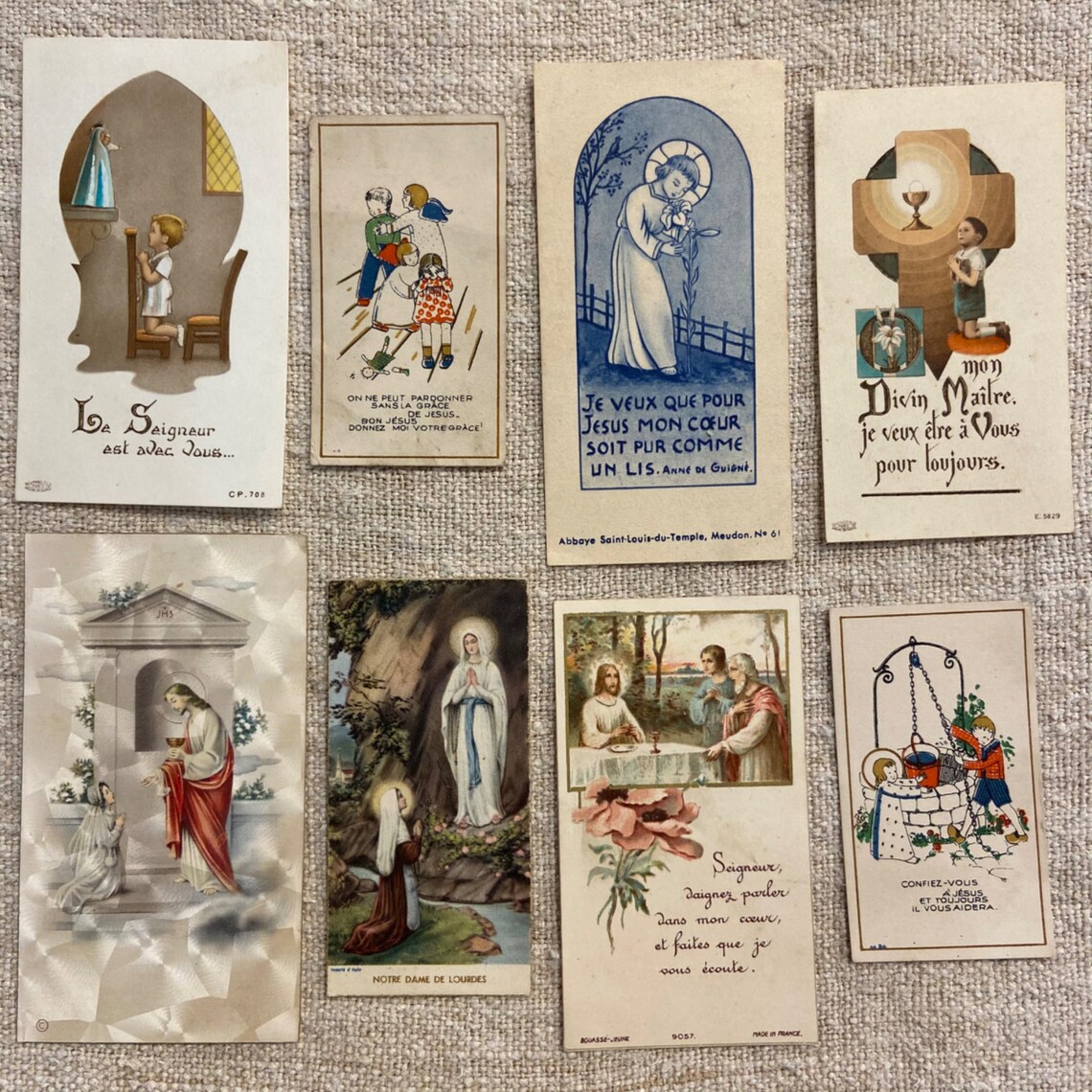 20 French Catholic Prayer Cards for Religious Journal, Printable ...