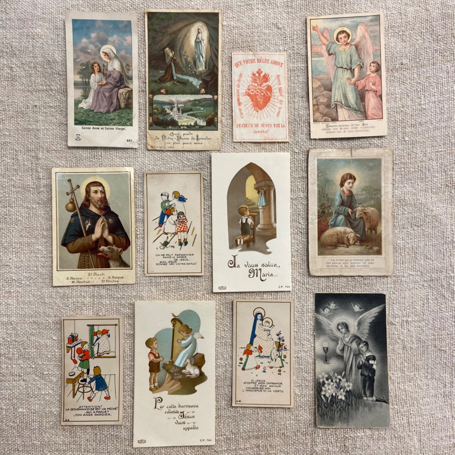 20 French Catholic Prayer Cards for Religious Journal, Printable ...