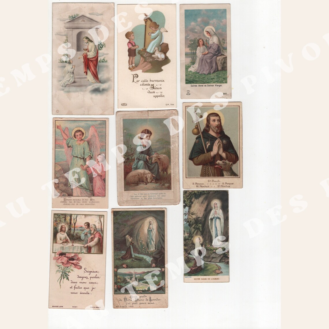 20 French Catholic Prayer Cards for Religious Journal, Printable ...