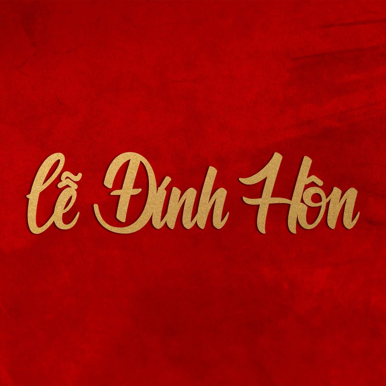 Le Dinh Hon Modern Vietnamese Engagement Ceremony Sign (D4) | Tea ...