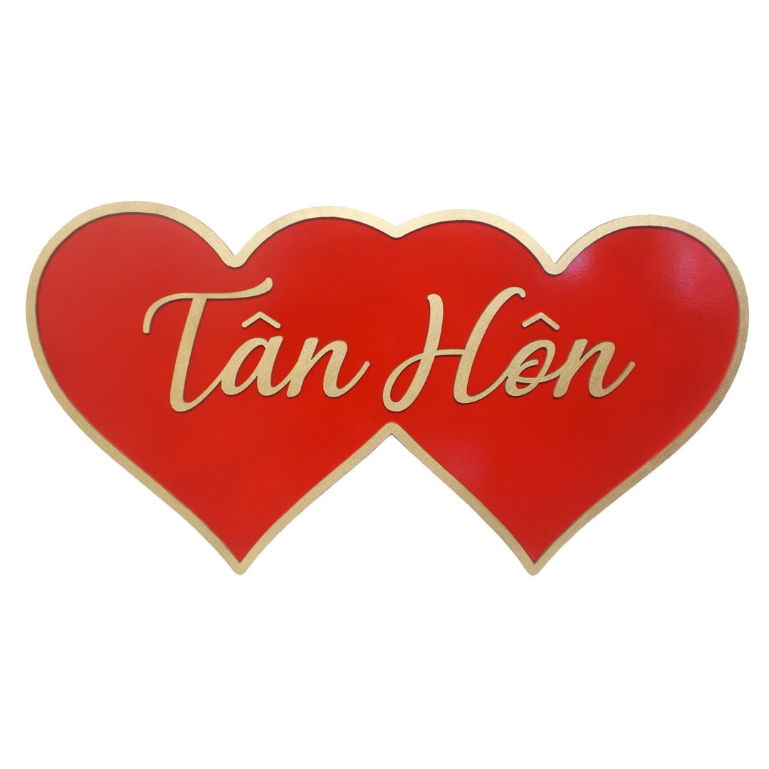 Tan Hon Classic Vietnamese Just Married Sign | Perfect for Vietnamese ...