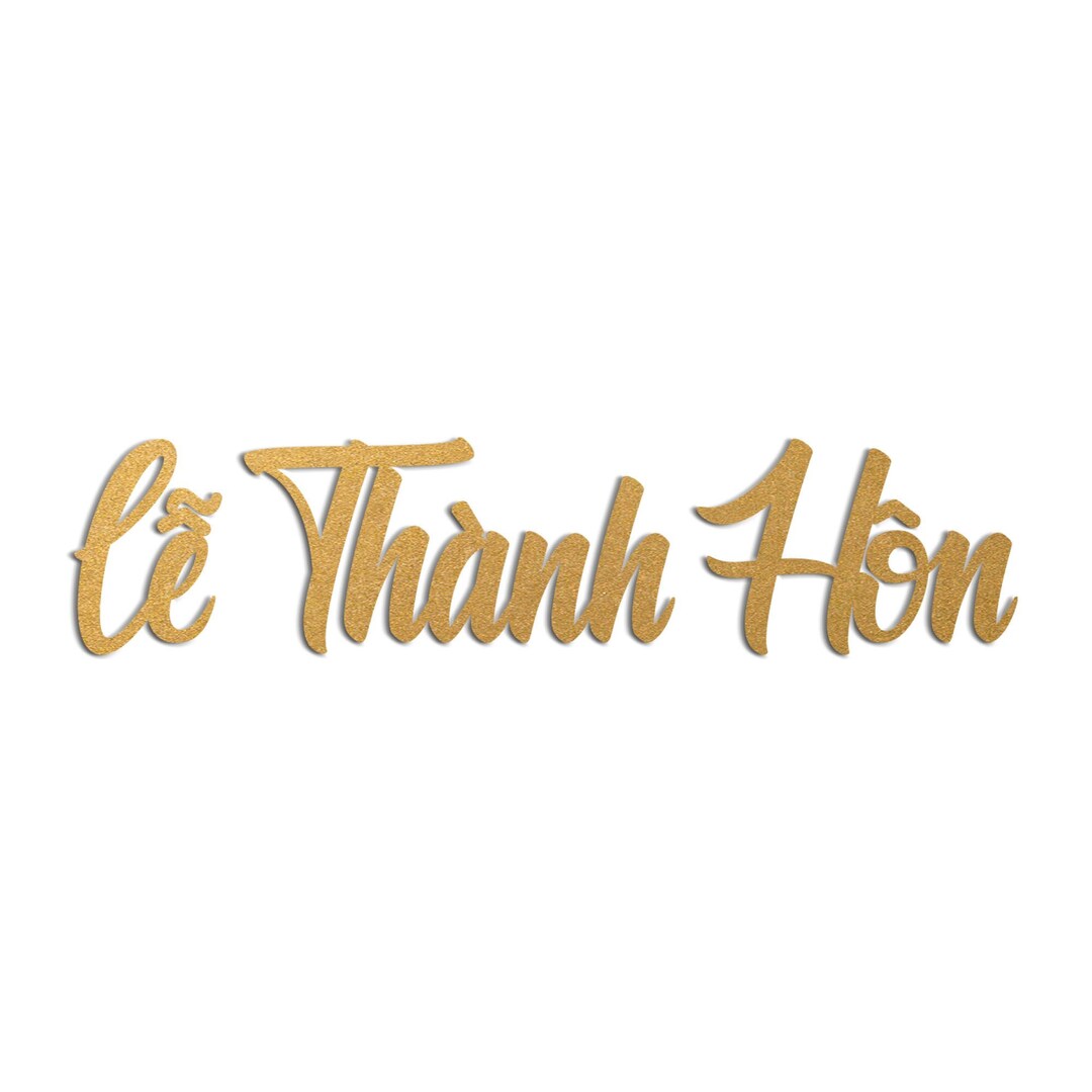 Le Thanh Hon Modern Vietnamese Wedding Ceremony Sign (D4) | Laser Cut ...